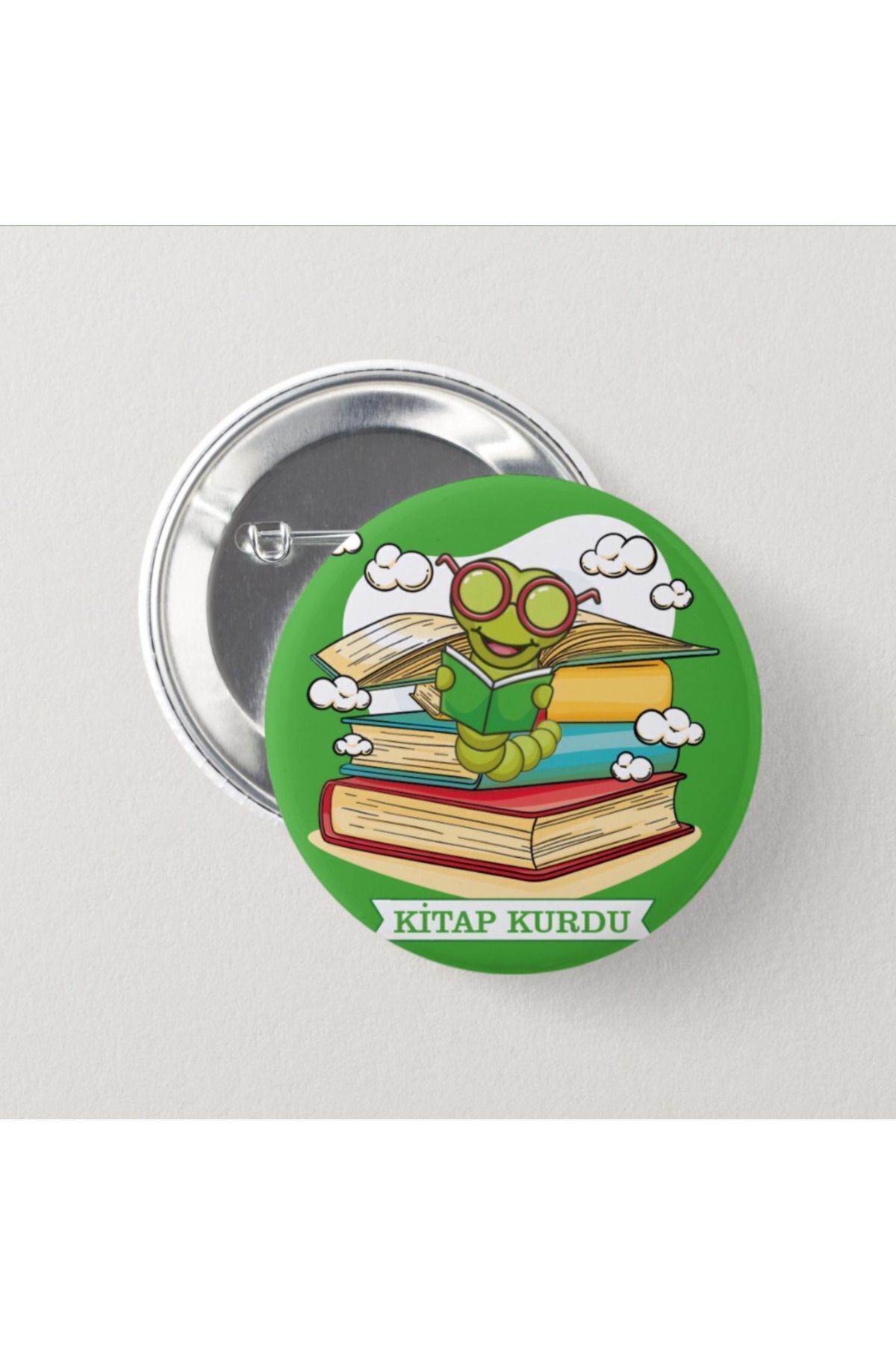Genç Box Kitap Kurdu Yeşil - Çocuk İğneli Rozet (20 ADET) - Fiyatı ...