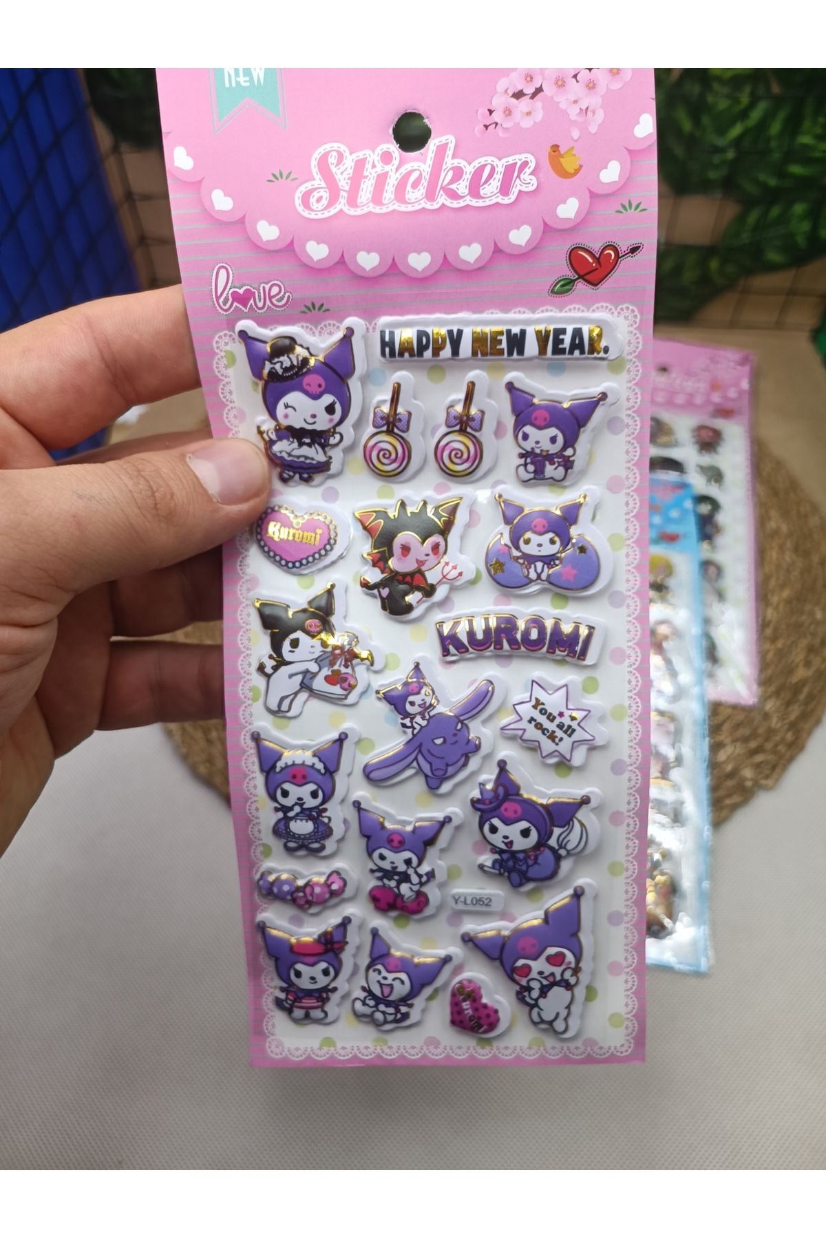Meyra Accessories sanrio kuromi ve arkadaşları kabartmalı 3D sticker ve ...