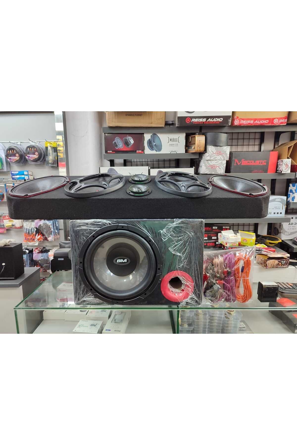 Boschman boschmann oval midrange 900 watt 150 rms 2 adet tweeter pantizot üzerinde subwofeer 30 ...