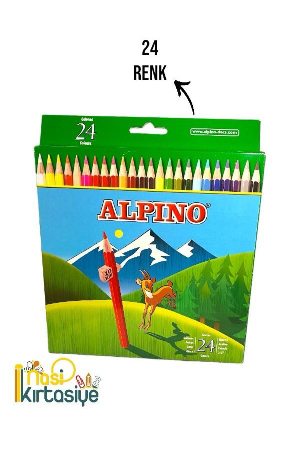 Alpino 24 Renk Kuru Boya Karton Kutu 24 Renk Kuru Boya Kalemi 24 Renk Kuru Boya Fiyatı ...