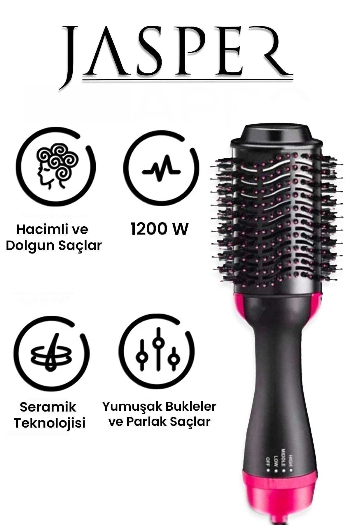 JASPER Negatif Iyonizerli Yeni Model Saç Şekillendirici Ve Saç ...