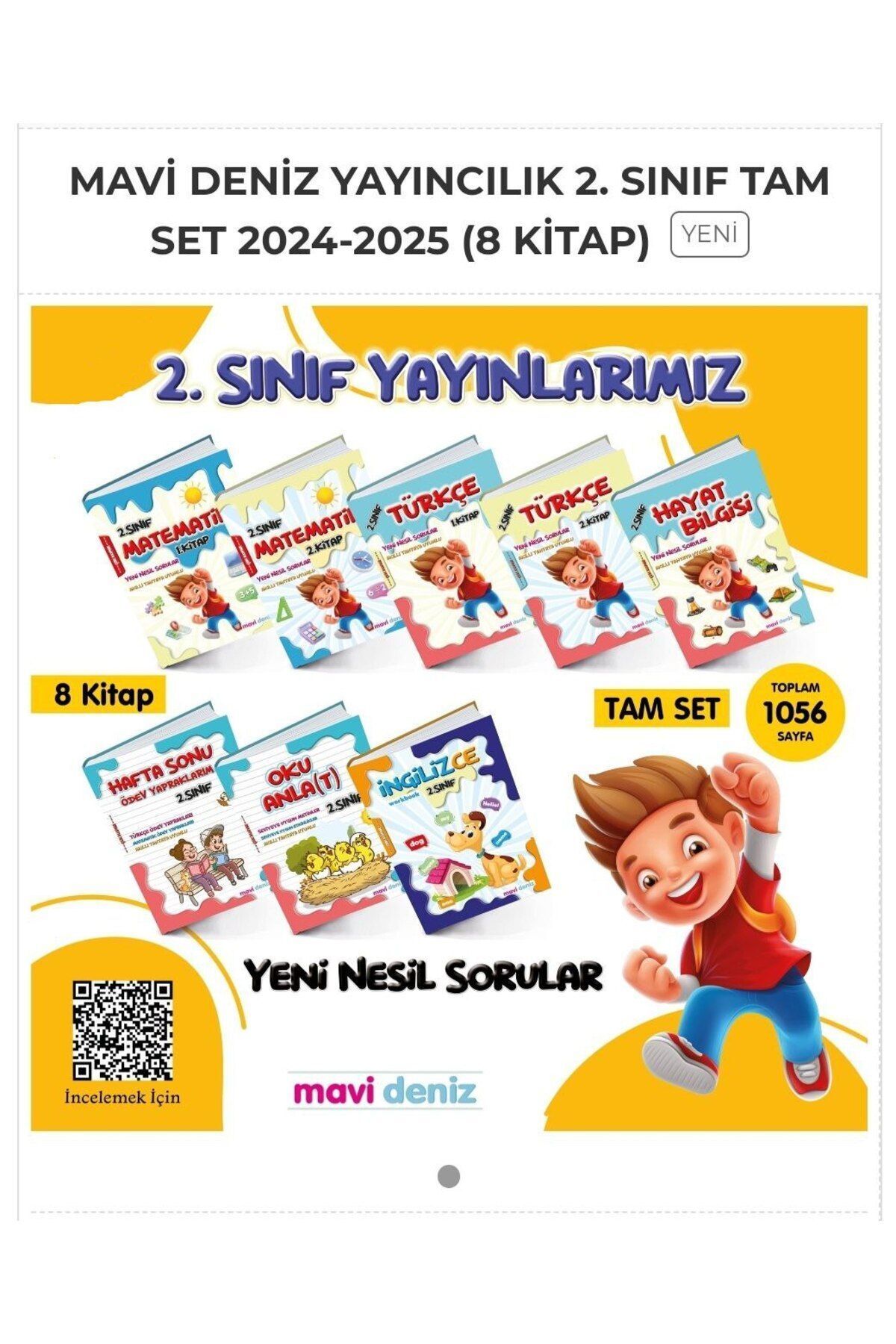 Mavi Deniz Yayınları MAVİ DENİZ YAYINLARI 2. SINIF TAM SET 2024-2025 (8 KİTAP) - Fiyatı, Yorumları