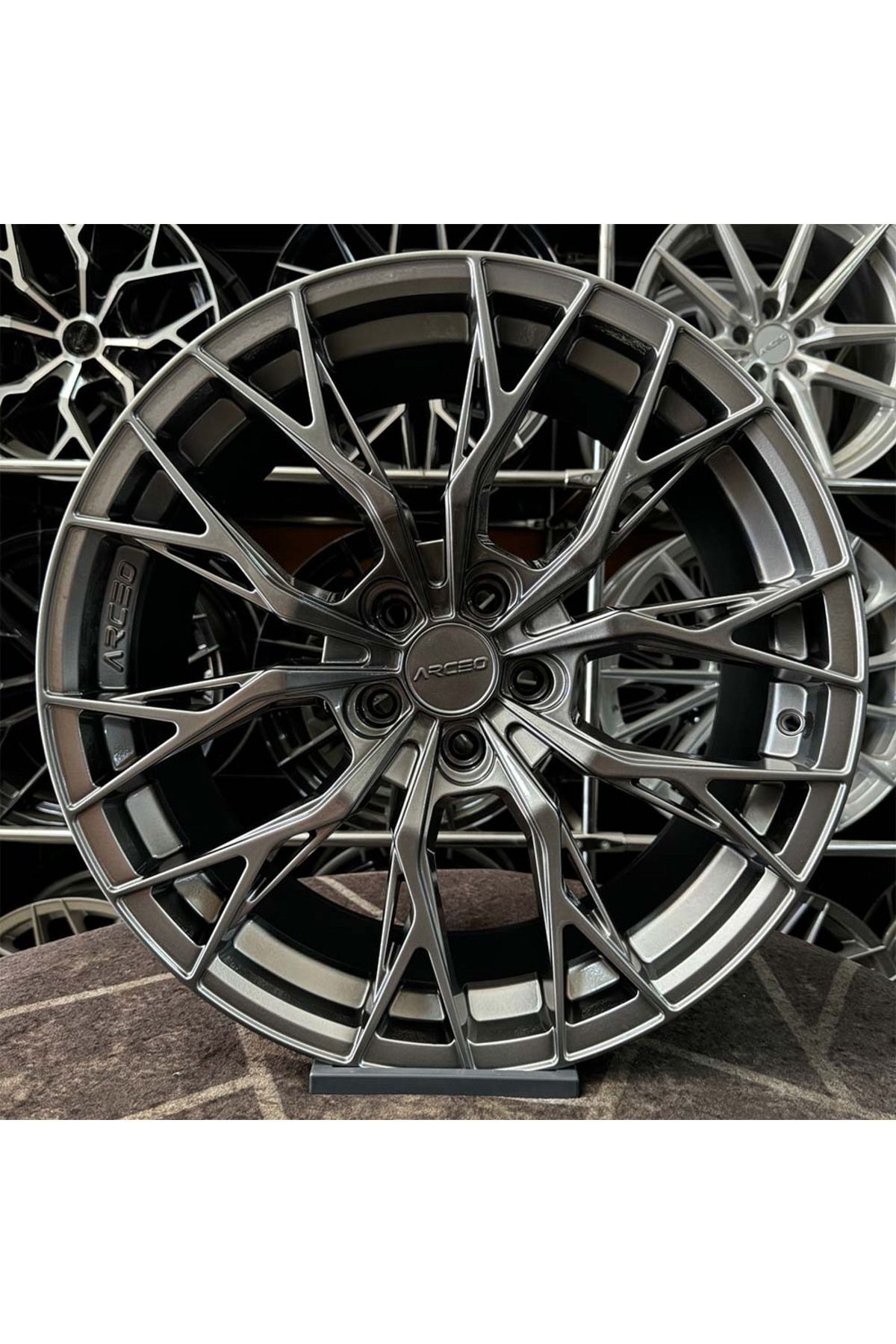 Arceo 19 inç 5x112 ARCEO ROMA uyumlu Titanyum Jant Modeli Volkswagen ...