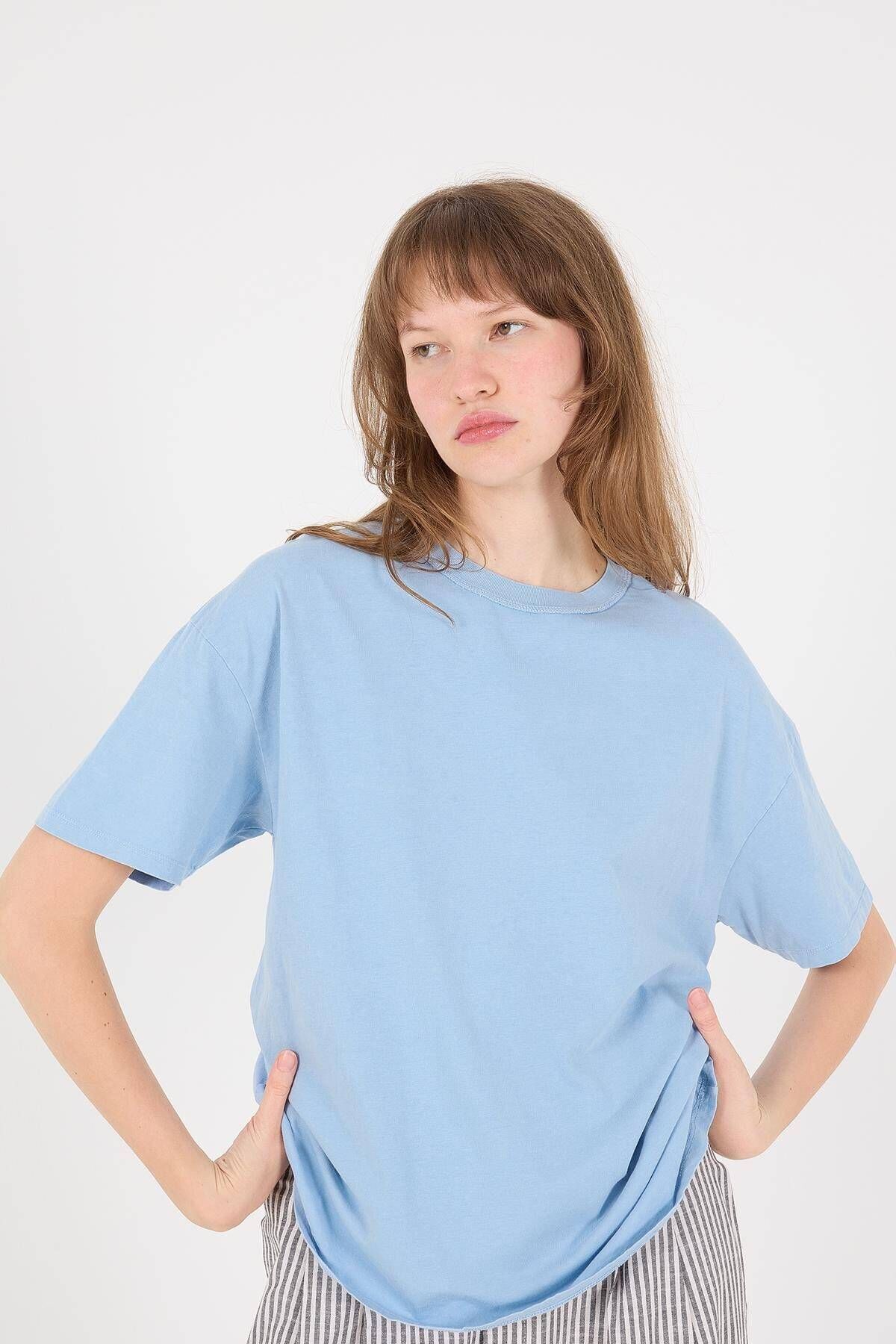 Addax Bisiklet Yaka Basic Oversize T-shirt P10245-u10 Fiyatı, Yorumları - Trendyol