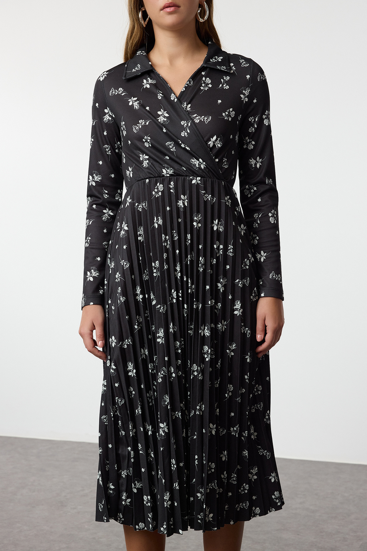 Trendyol Collection Imprimeu floral colorat - Fusta plisată și rochie ...