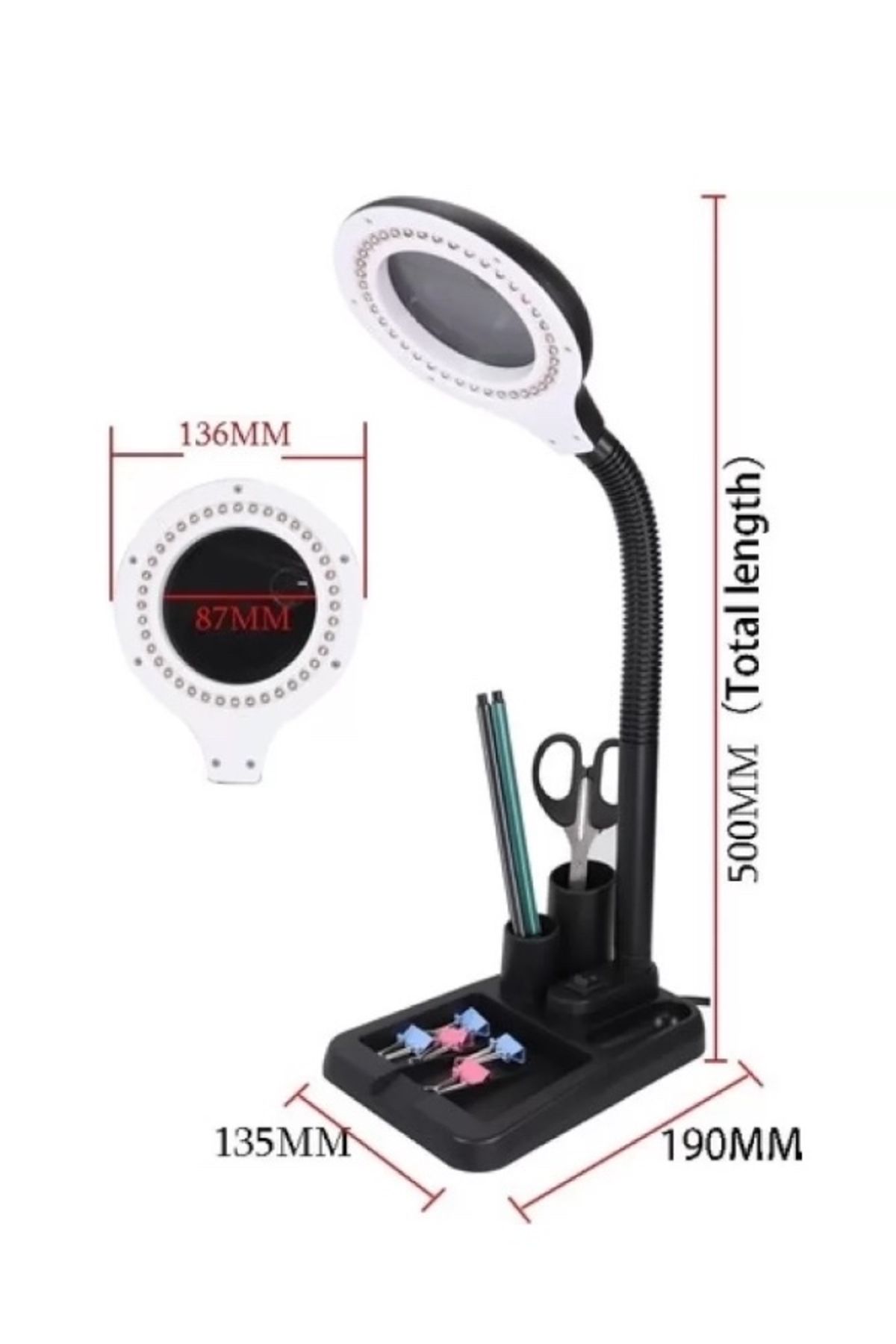 UCUZTEKNO Magnifying Glass with Led Light - Lamp Reading and Working ...