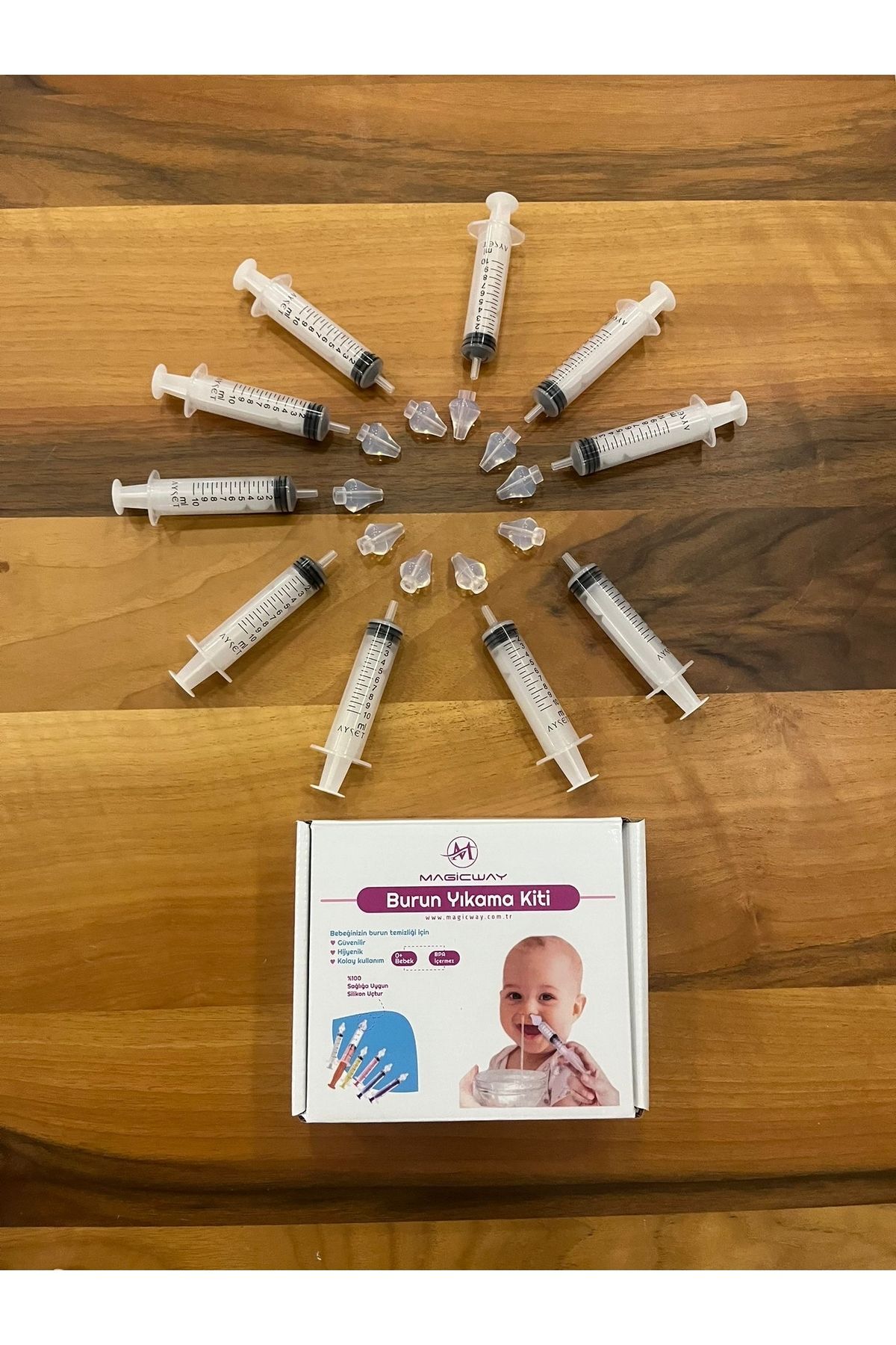 Magicway Burun Yıkama 10 Adet Kiti Şırıngalı Burun Aspiratörü Bebek ...