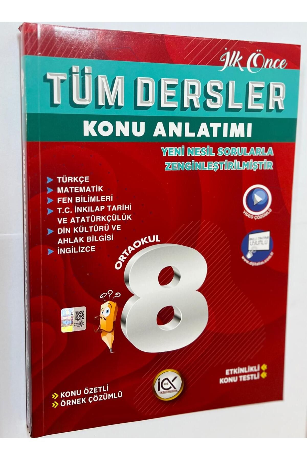 İlk Önce Yayıncılık İlk Önce 8. Sınıf Tüm Dersler Konu Anlatımı Yeni ...