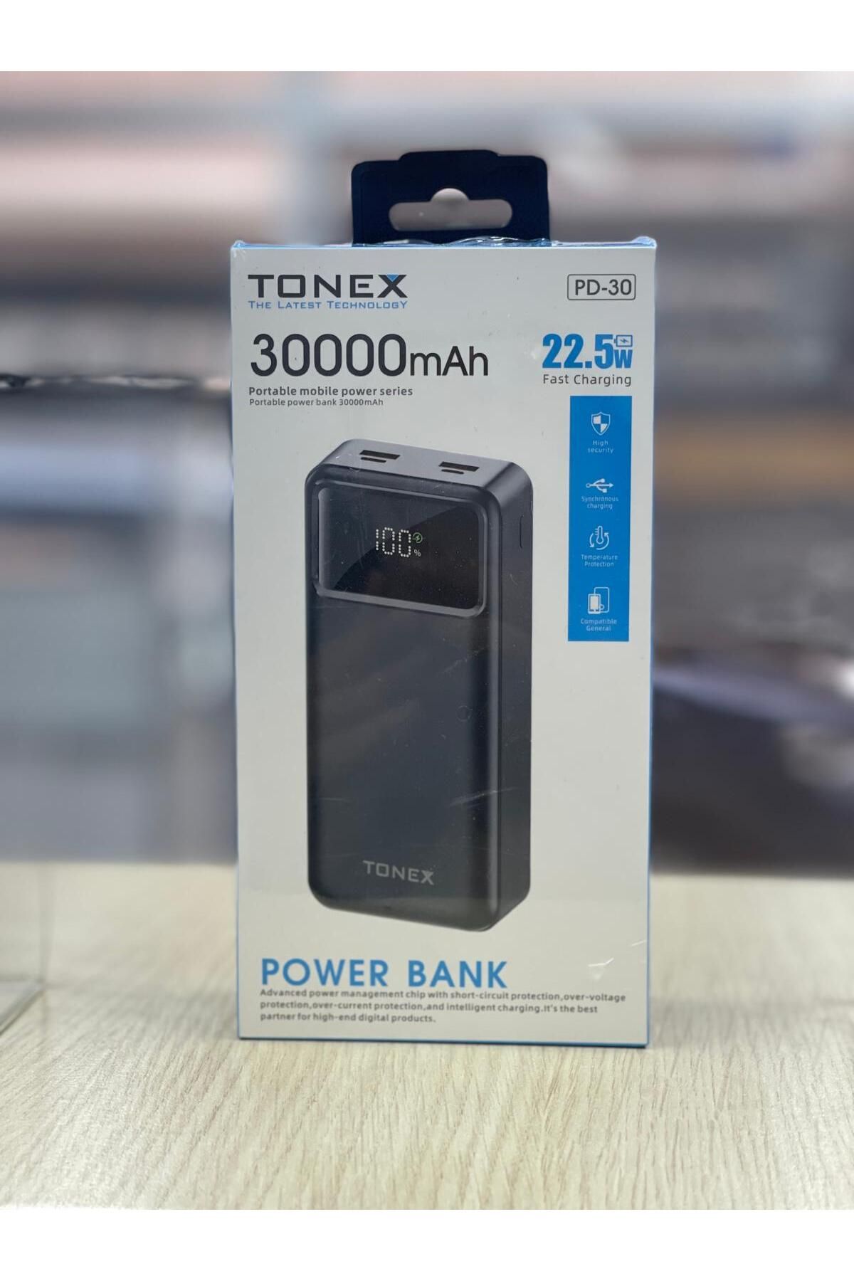 tonex PD-30 30.000Mah Powerbank 3A PD 22.5W Hızlı Şarj Kablolu - Fiyatı, Yorumları
