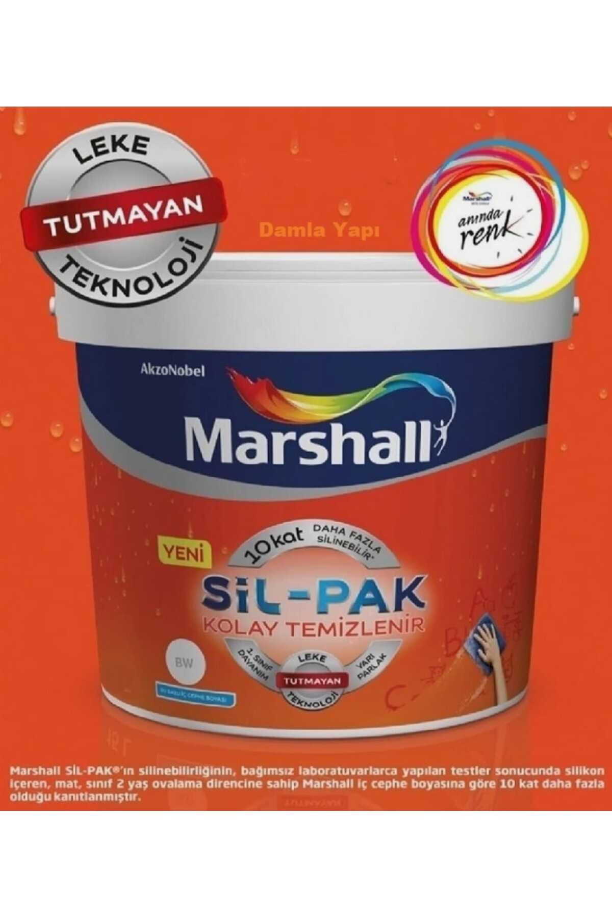 Marshall Silpak Leke Tutmayan Silikonlu İç Cephe Boyası 15 lt ve7,5 lt ...