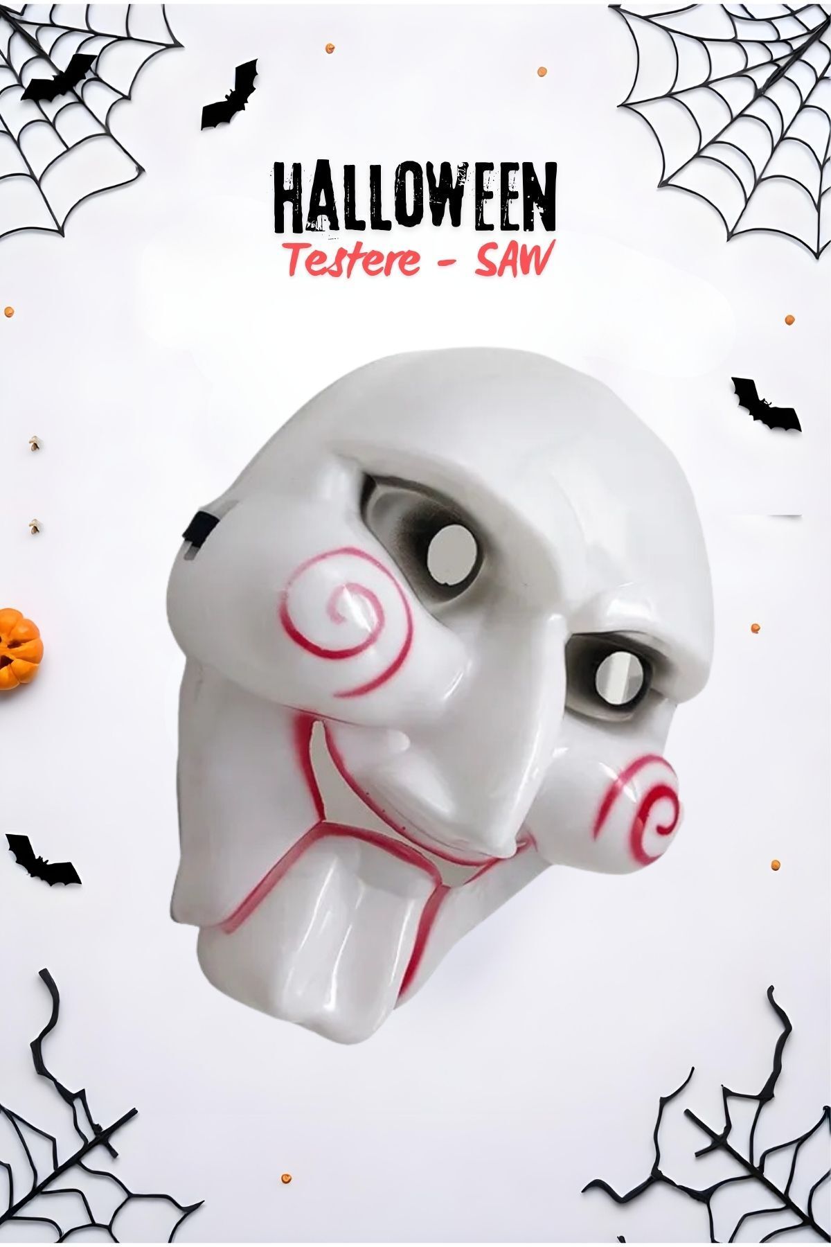 PARTİAVM Testere Saw Maskesi, Korku Filmi Maskesi, Cadılar Bayramı ...