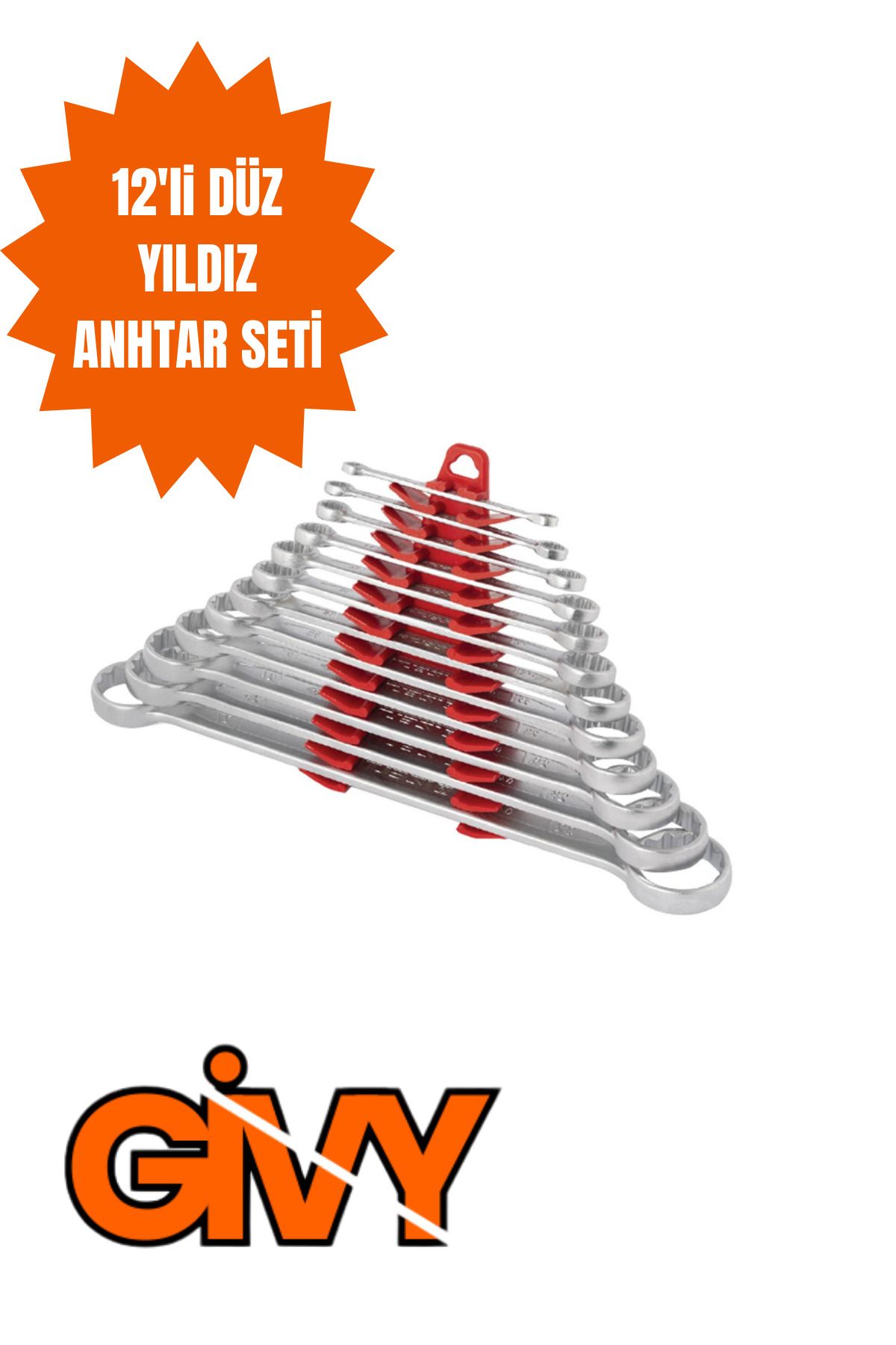 GİVY 12'Lİ DÜZ YILDIZ ANAHTAR SETİ Fiyatı, Yorumları - Trendyol