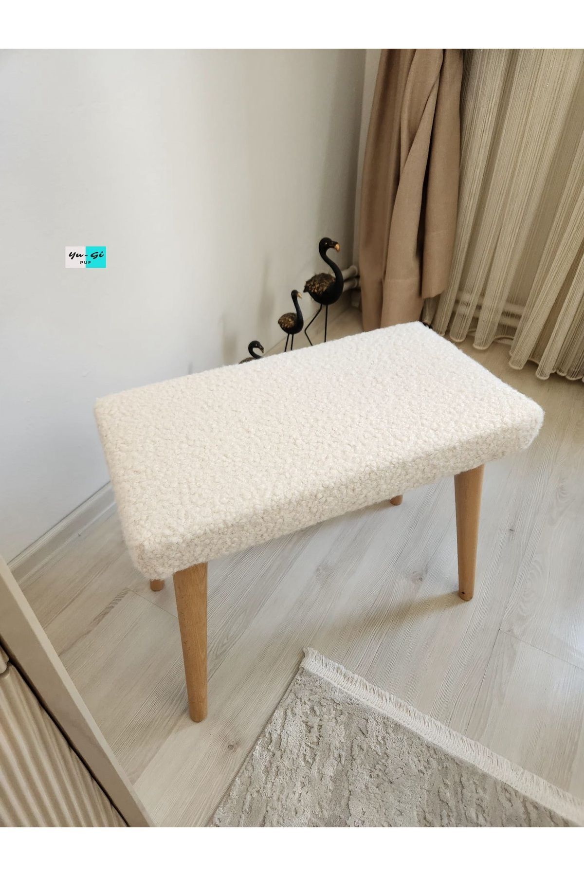 YuGiPufHome Krem Teddy Bench Fiyat Yorumlar Trendyol