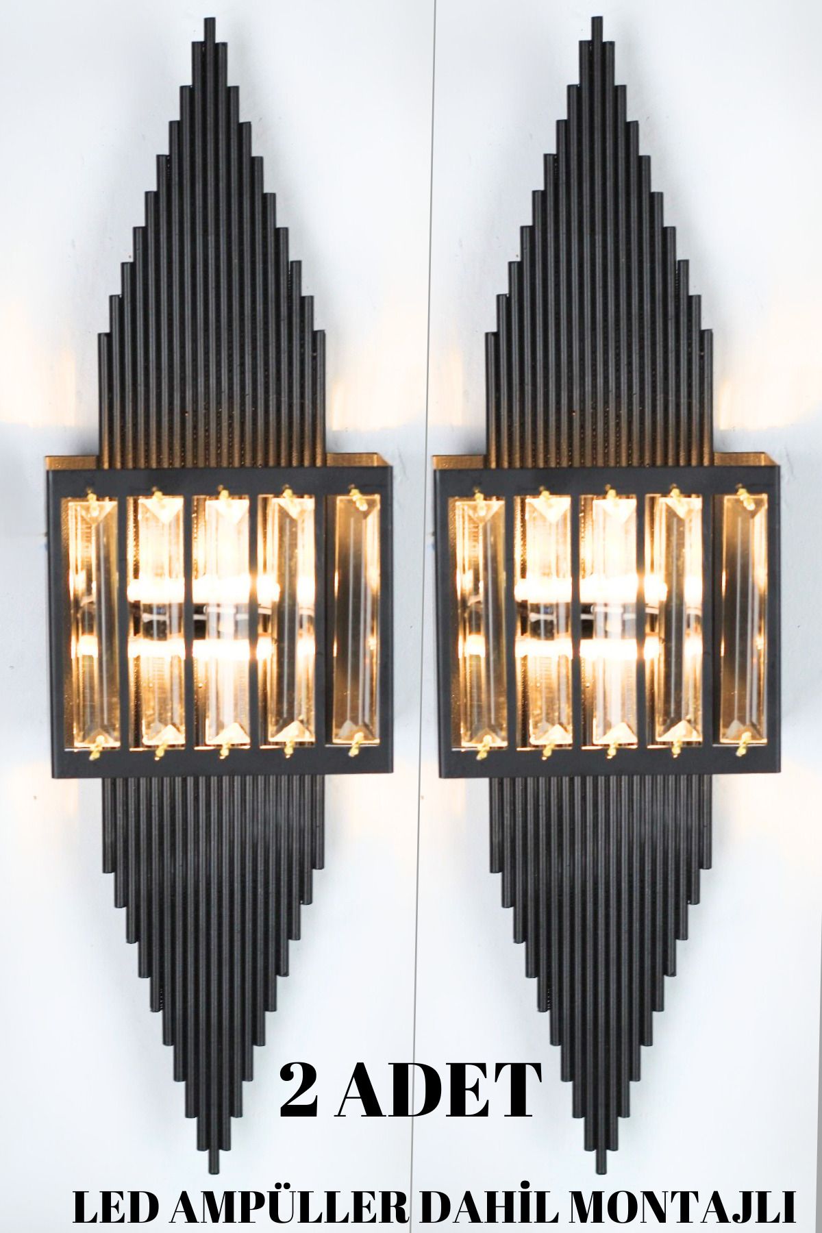 Genel Markalar 2 Adet- Aplik,led Ampüllü Tekli Duvar Apliği, Tekli ...
