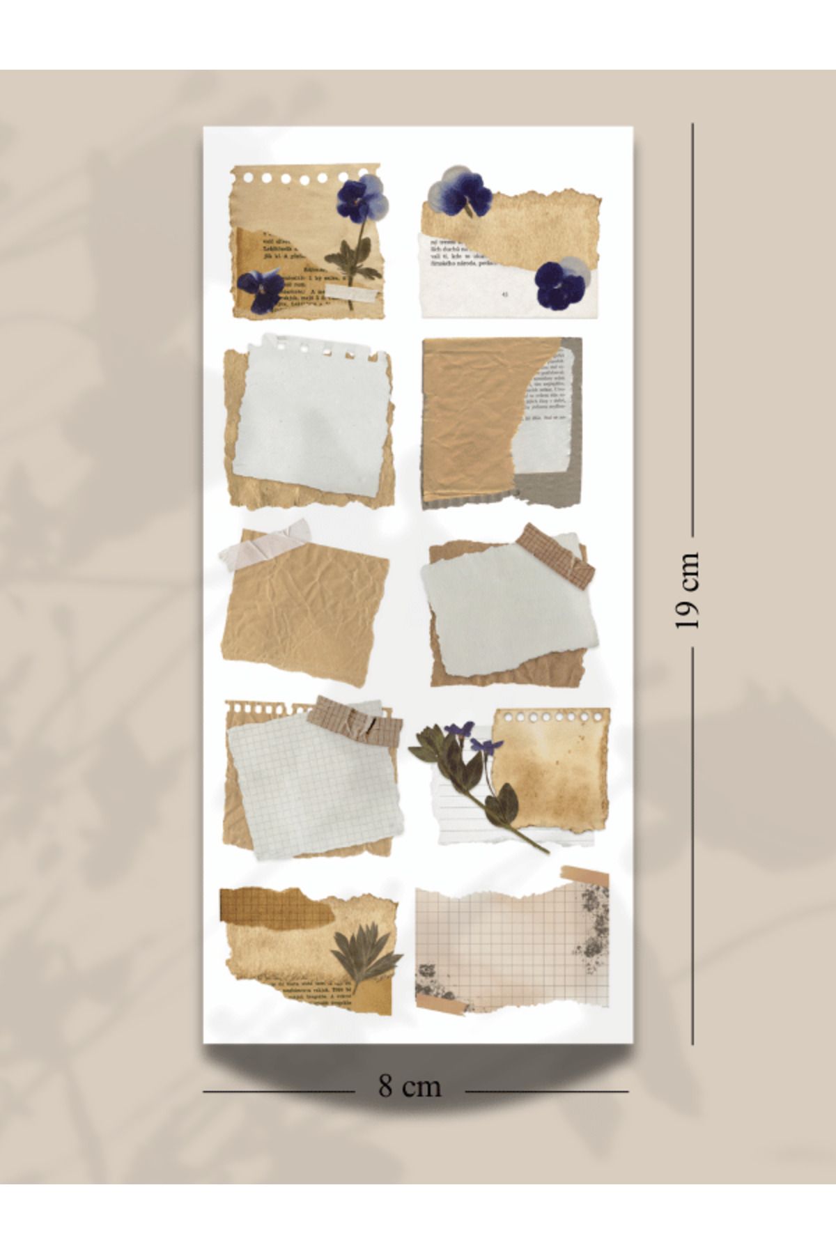 Hume Craft Vintage Journal Sticker Seti / Bullet Journal Scrapbook ...