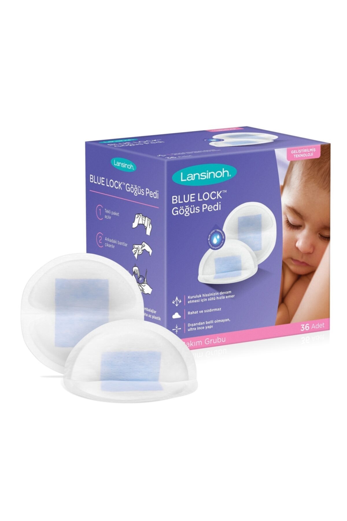 LANSINOH Blue Lock Göğüs Pedi 36'lı - Fiyatı, Yorumları