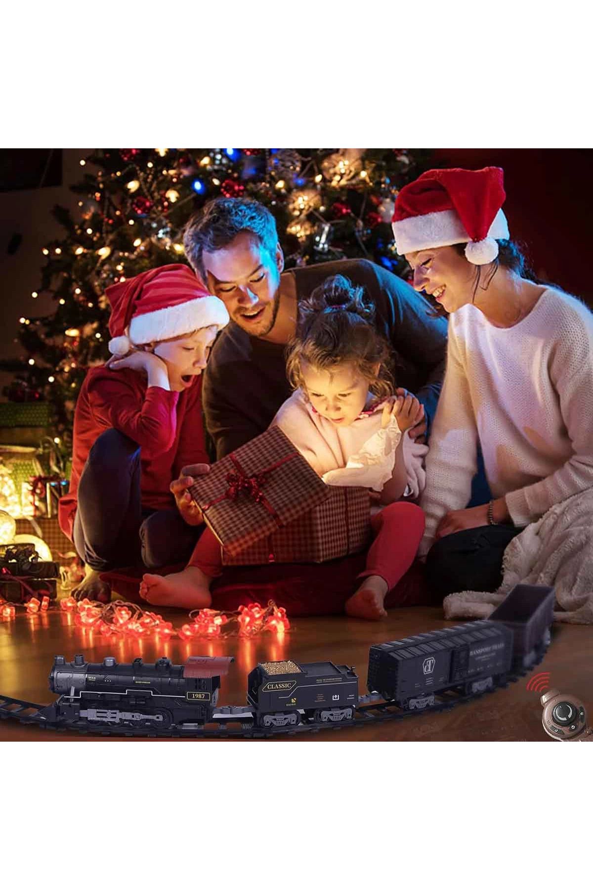 TOYFEST Lüx Classic Steam Buharlı Kumandalı 2,4 Ghz Pilli Tren Seti 30 ...