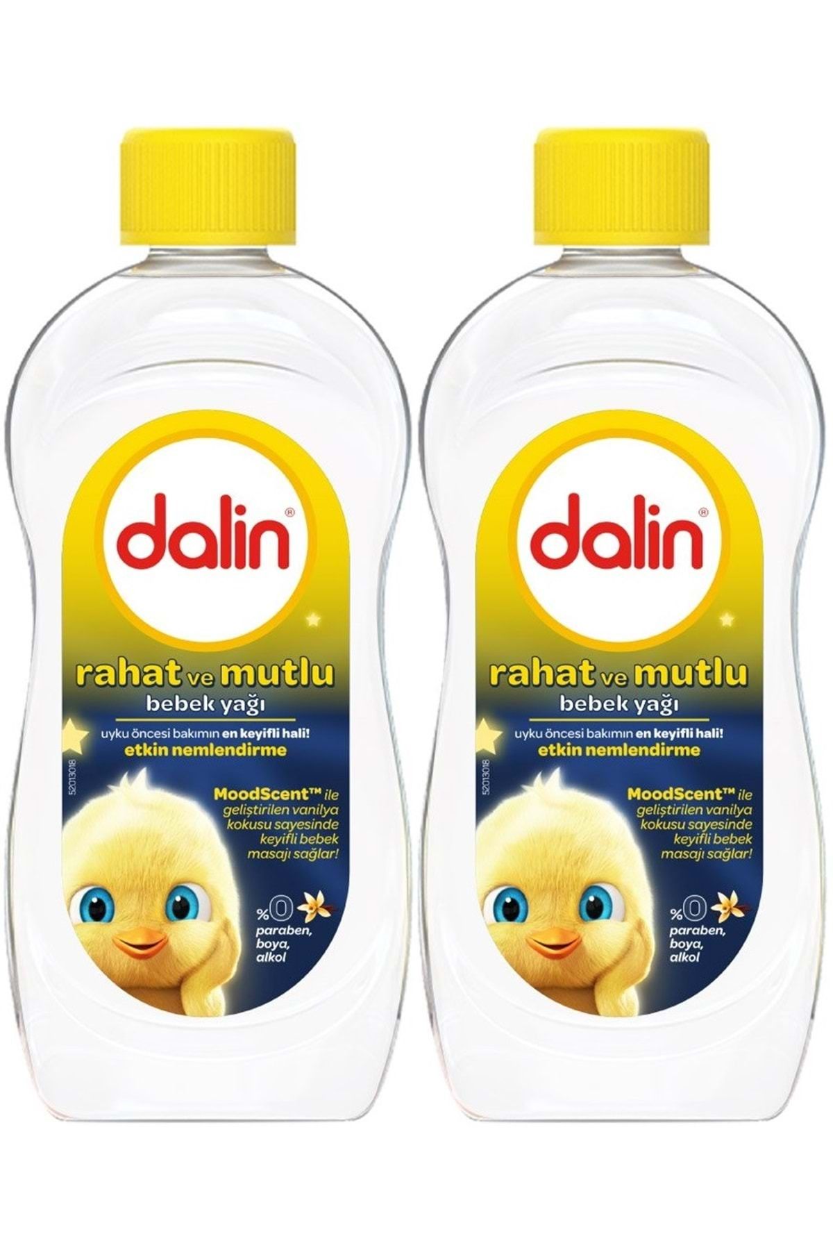 Dalin Bebek Yağı 300ML Rahat ve Mutlu Vanilya Kokulu Nemlendirici (2 Li ...