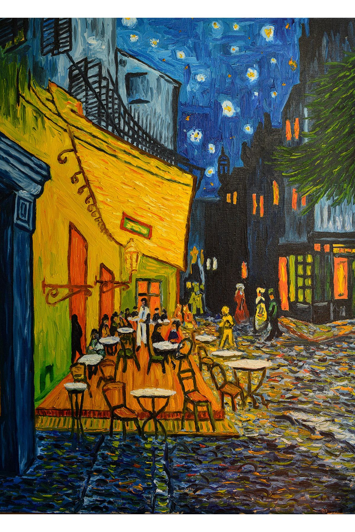 Home Cafe Terrace at Night poster duvar kağıdı - Fiyatı, Yorumları