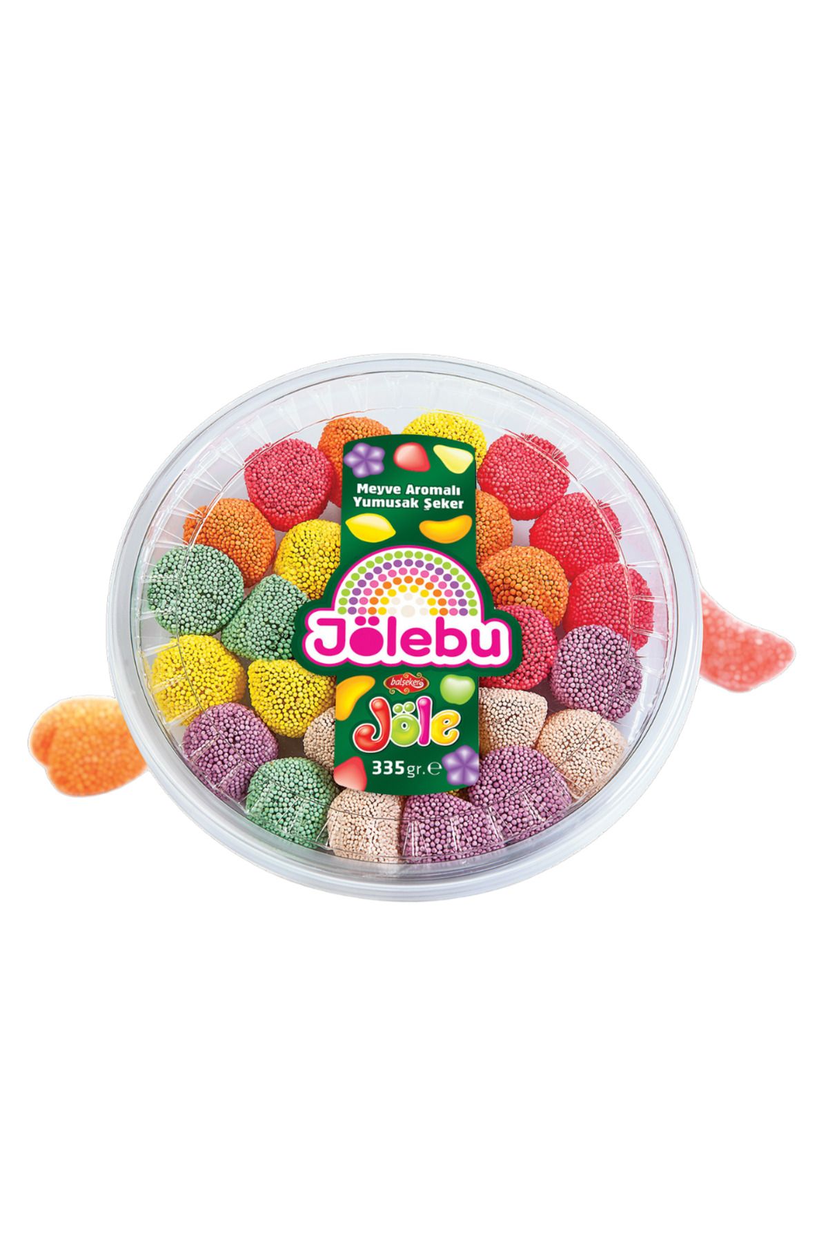 Balşeker Renkli Kaskas Şekeri Kaplı Meyve Aromalı Yumuşak Jöle 335 gr ...