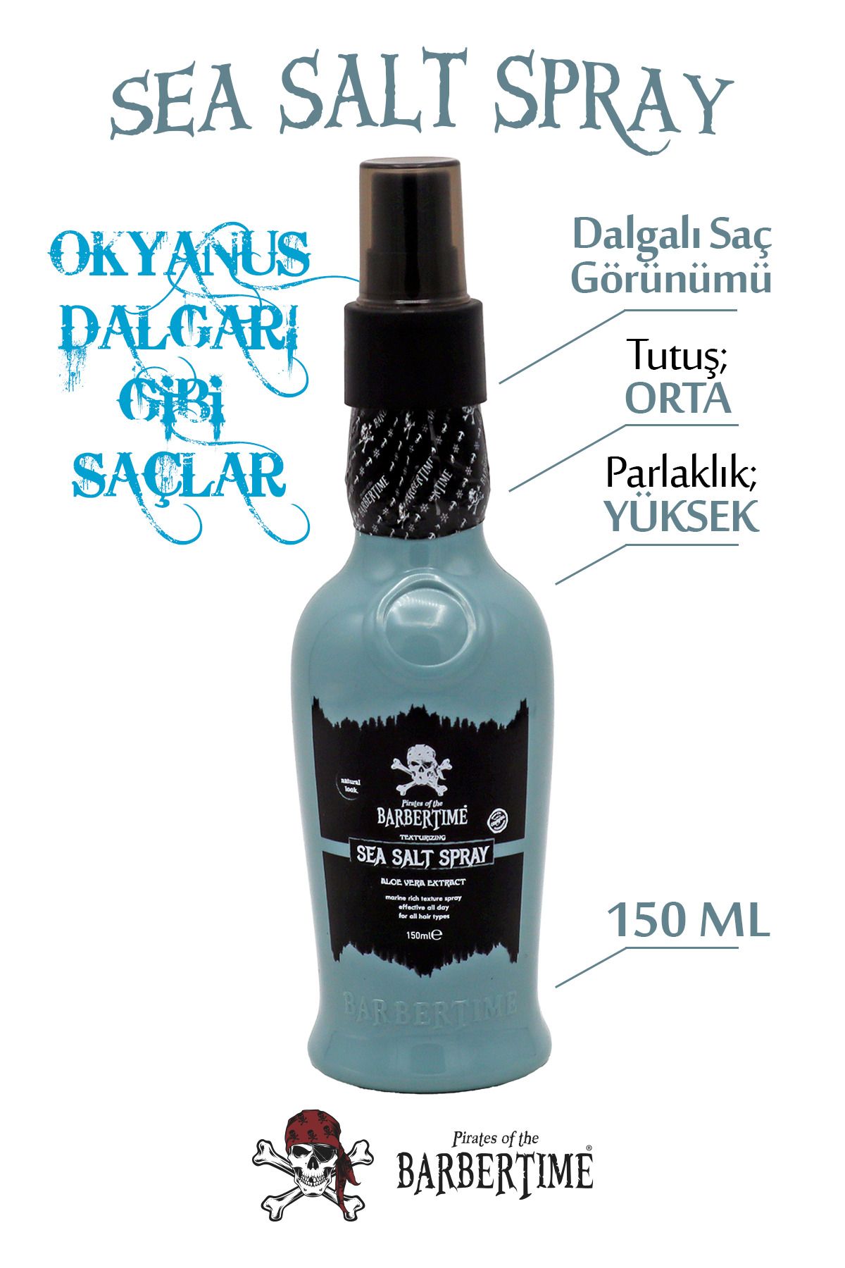 Barbertime Sea Salt Spray - Deniz Tuzu Saç Spreyi 150ml - Fiyatı, Yorumları