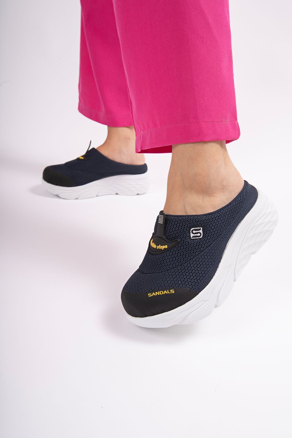 sandal spor Women's Wedge Sole Orthopedic Mesh Sabo Doctor Nurse ...