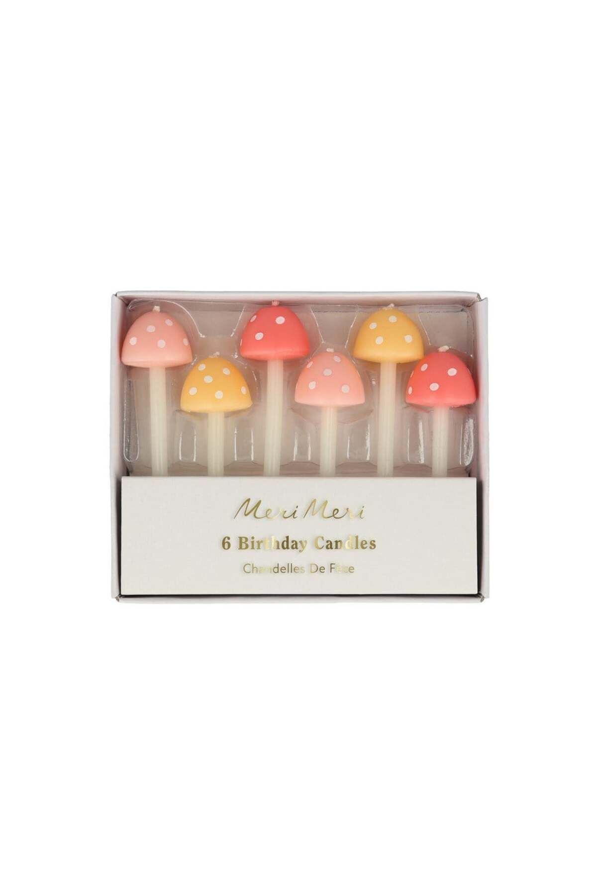 Meri Meri - Mushroom Birthday Candles - Mantar Doğum Günü Mumları - 6 ...