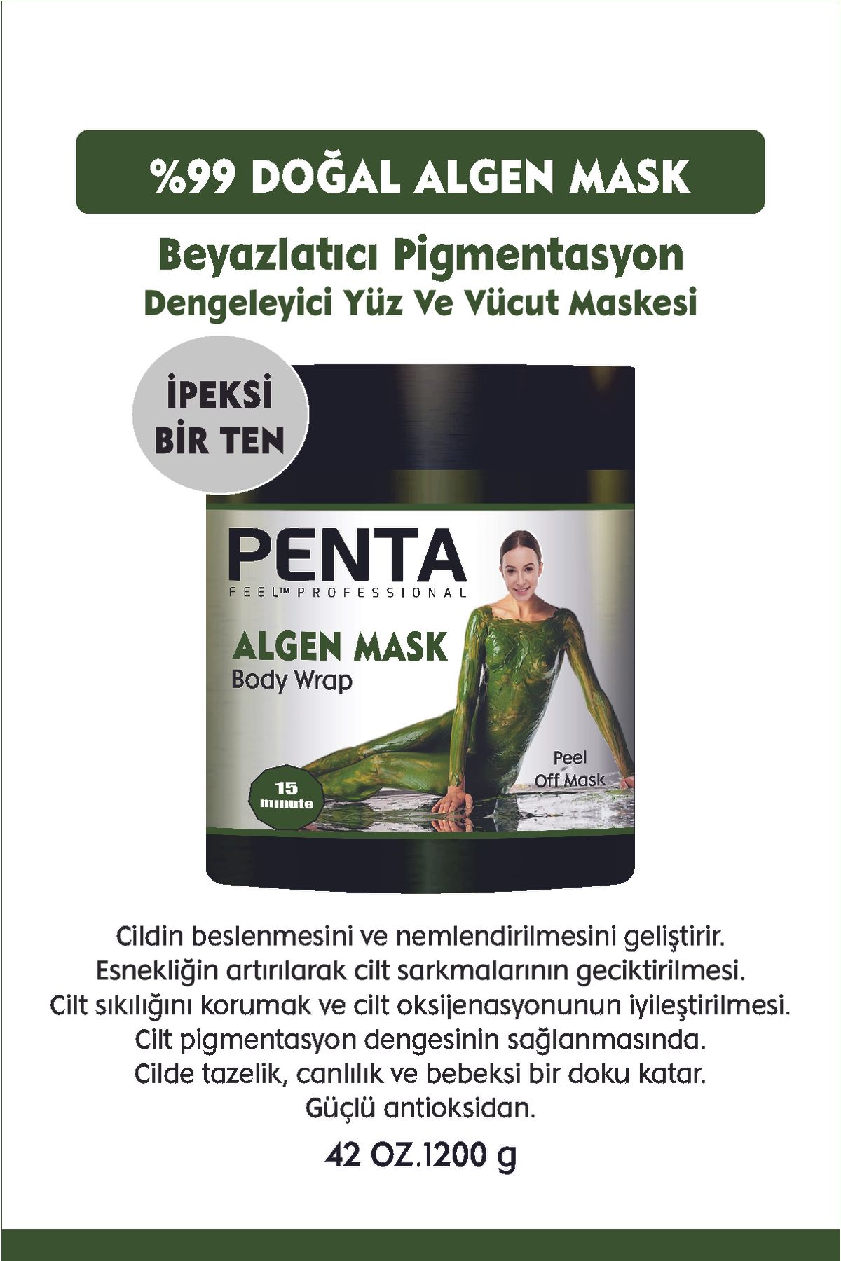 PENTA FEEL Yosun Özlü Beyazlatıcı Dengeleyici Yüz Ve Vücut Bakım ...