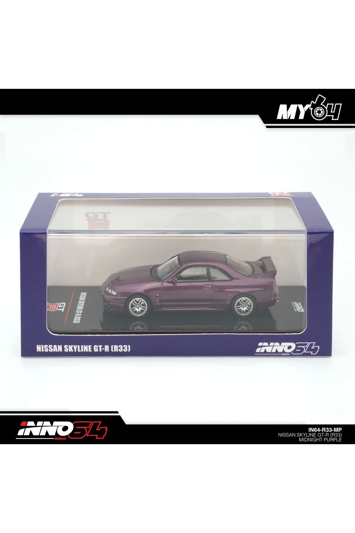 Inno 64 Models Inno 1/64 NISSAN SKYLINE GT-R (R33) NISMO 400R Midnight ...