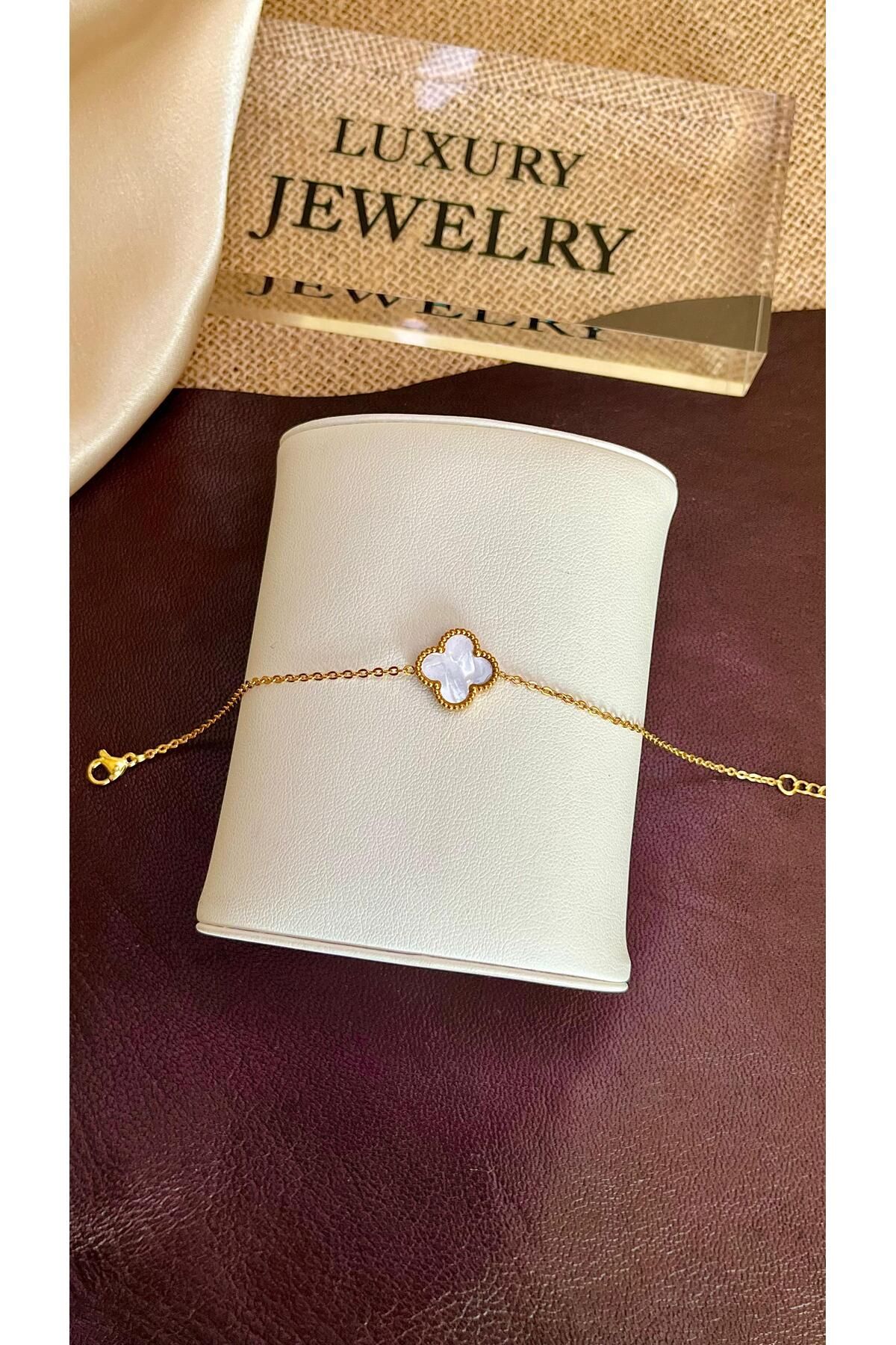Belle Van Cleef Model Sedefli Tekli Çelik Bileklik Fiyatı, Yorumları ...
