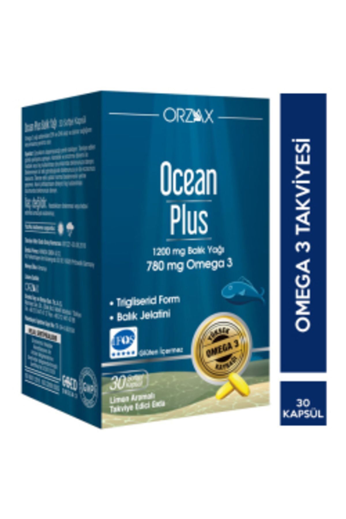 Orzax Ocean Plus Omega 3 1200 Mg 30 Soft Jel Balık Yağı - Fiyatı, Yorumları