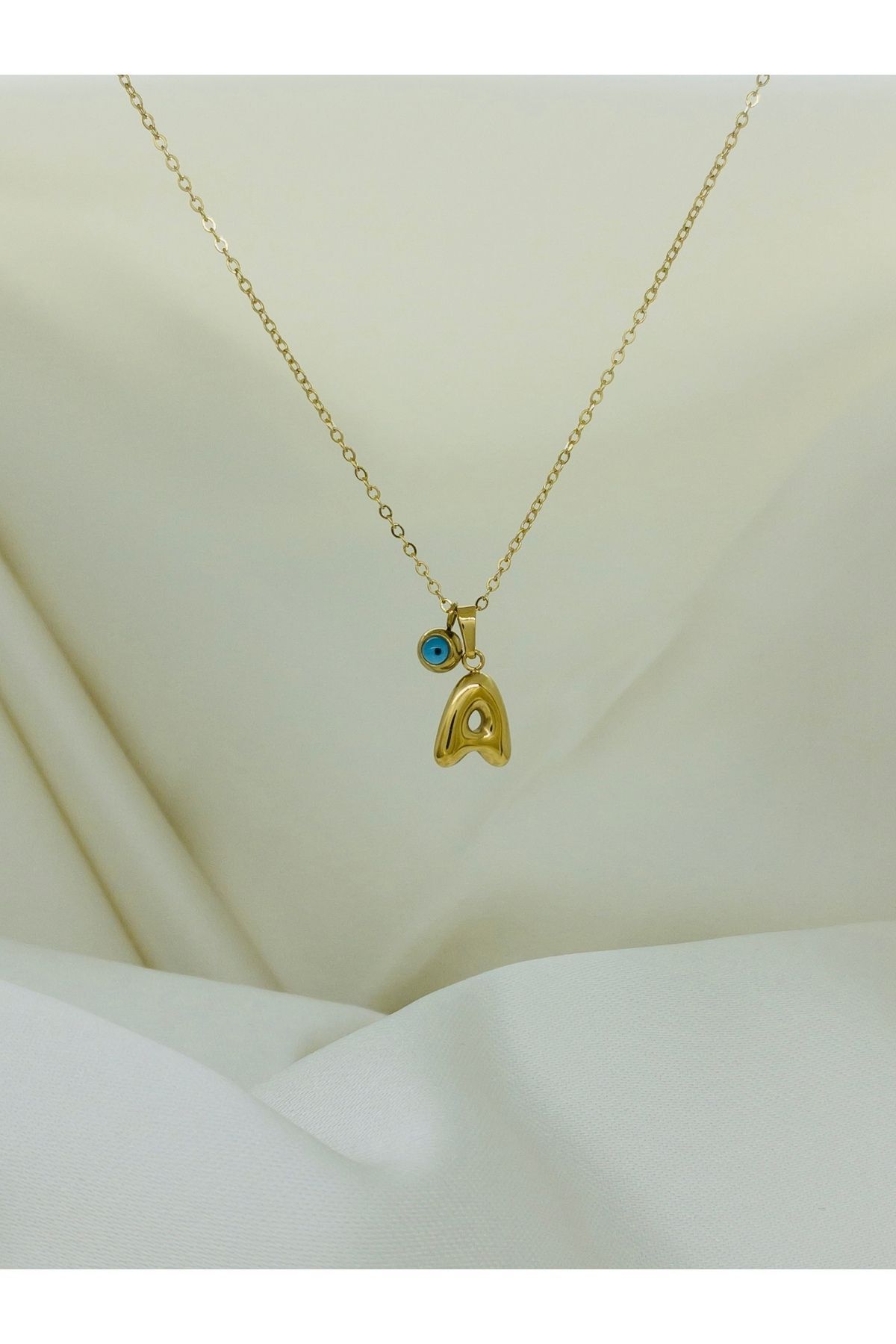 Tasarım 316L Paslanmaz Gold Harf Kolye (A) Fiyatı, Yorumları - Trendyol