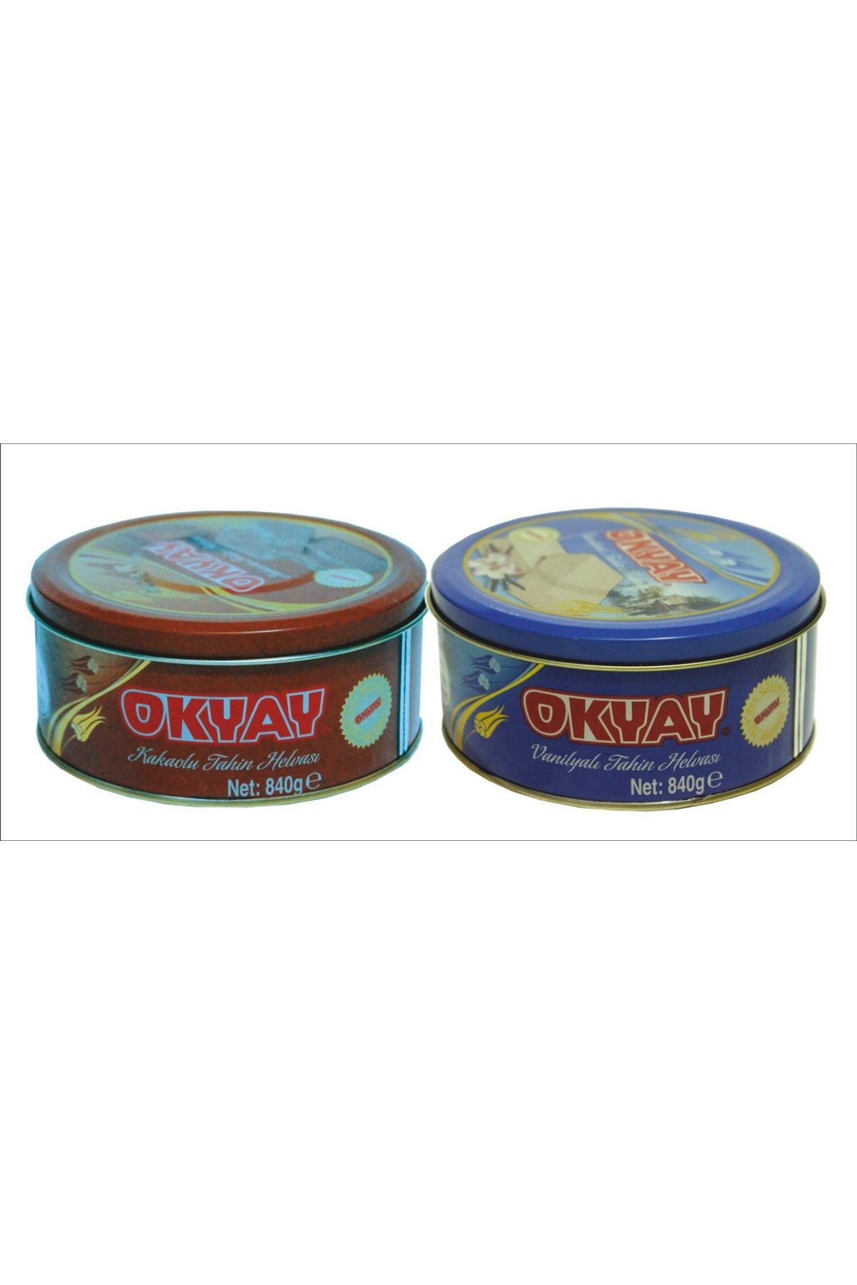 Okyay AVANTAJ PAKETİ 2'li lezzet bir arada! ( 840 gr. teneke helva x2 ...