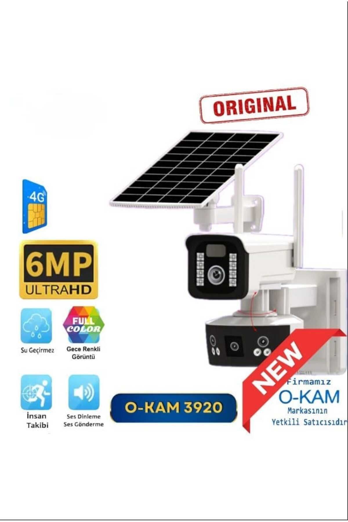 O-KAM OKAM 3920 6MP 2 KAMERALI 3 EKRANLI SİM KART DESTEKLİ GÜNEŞ ...