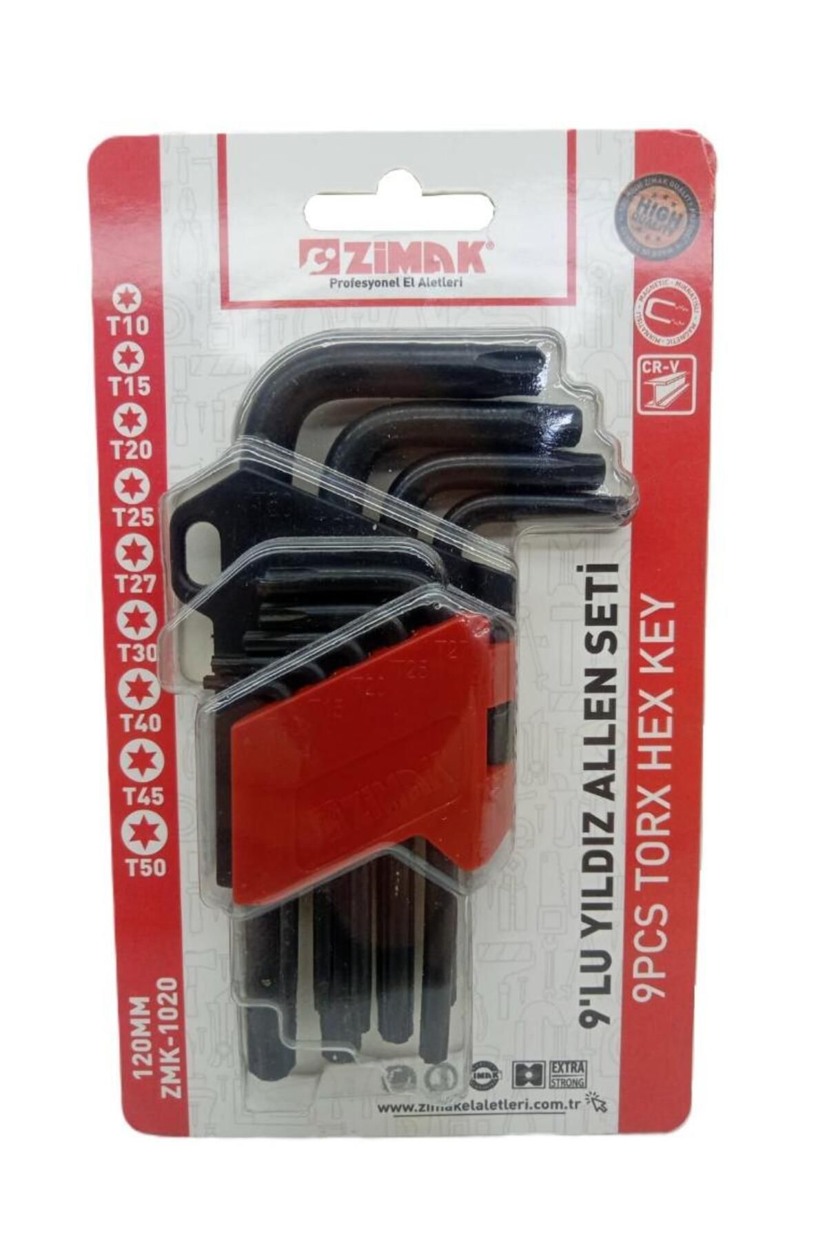 zimak 9lu Torx Delikli Alyan Seti Mıknatıslı 120mm Zmk1020 - Fiyatı ...