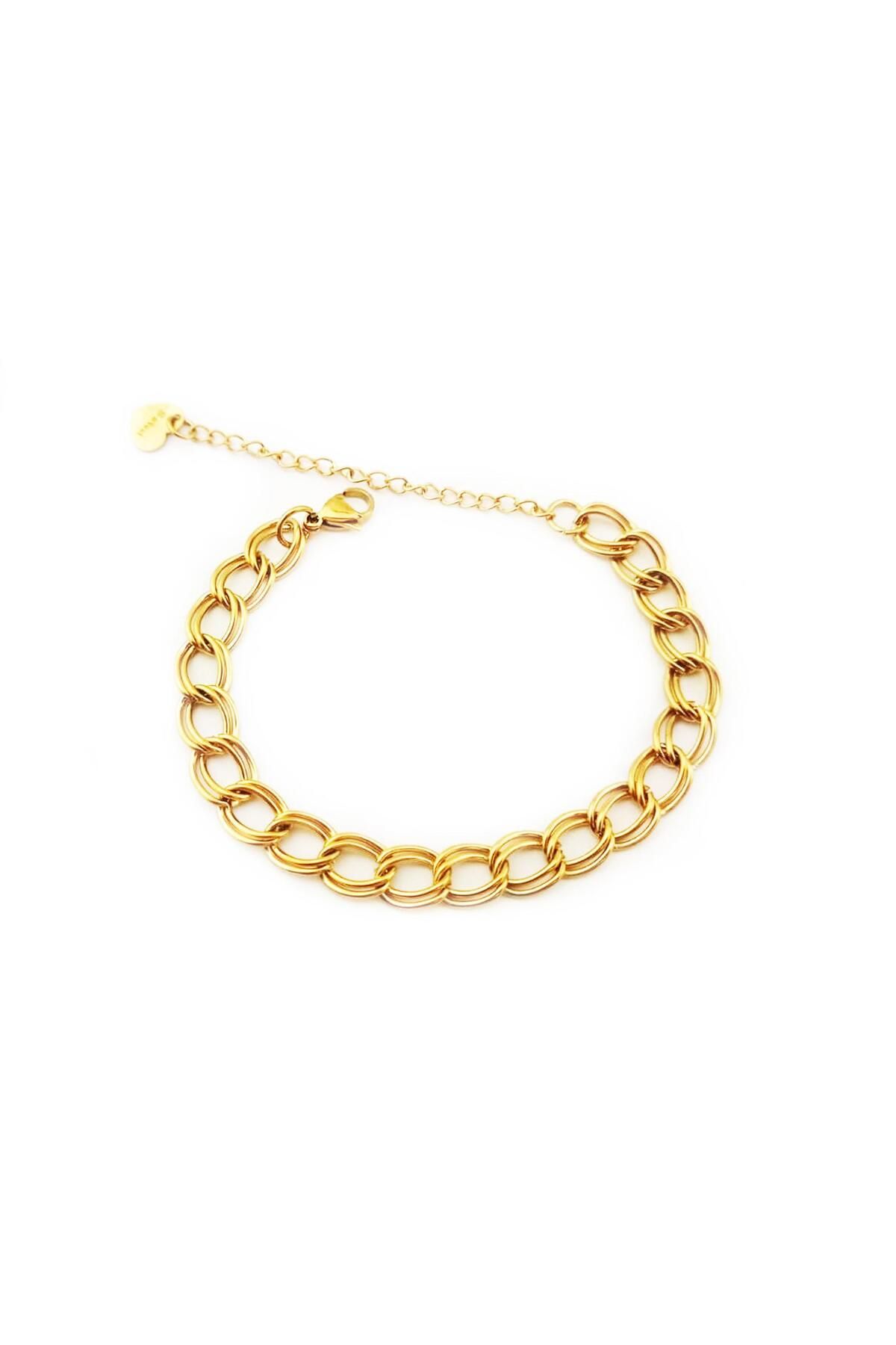 PİGADO Pigado 316L Paslanmaz Çelik Altın Kaplama Samanyolu Bileklik ...