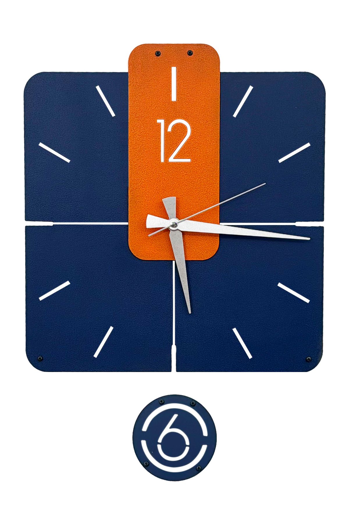 ENZODEKOR Color Clock - Metal Duvar Saati - Modern Ev Ofis ...