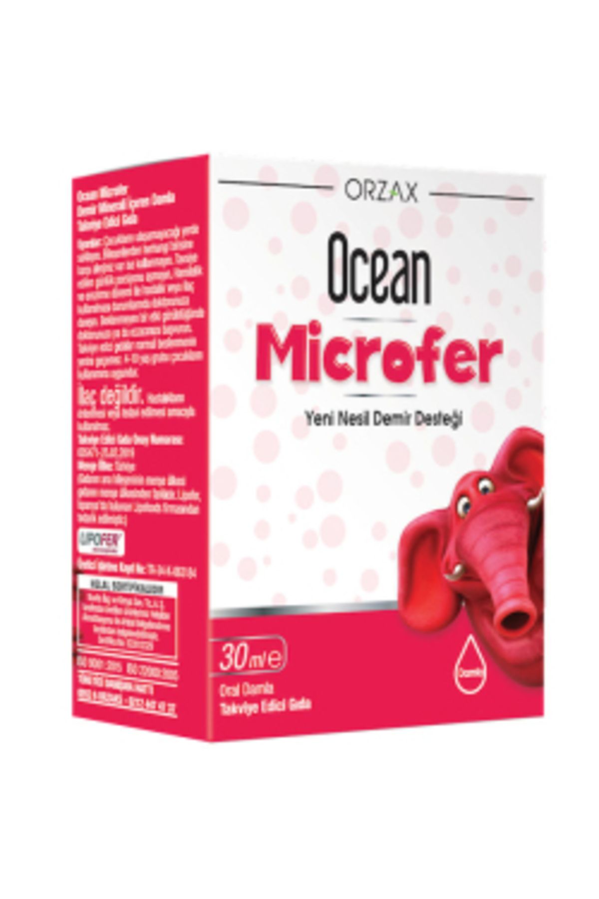 Orzax Ocean Microfer Damla 30 ml Demir Takviyesi - Fiyatı, Yorumları