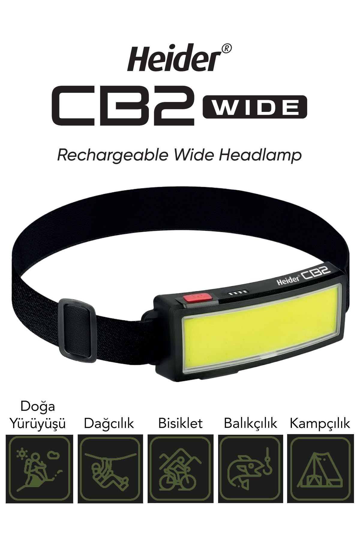 Janva CB2 Wide USB Şarjlı Geniş Açı Kafa Lambası - 5 Yıl Garantili- CE ...