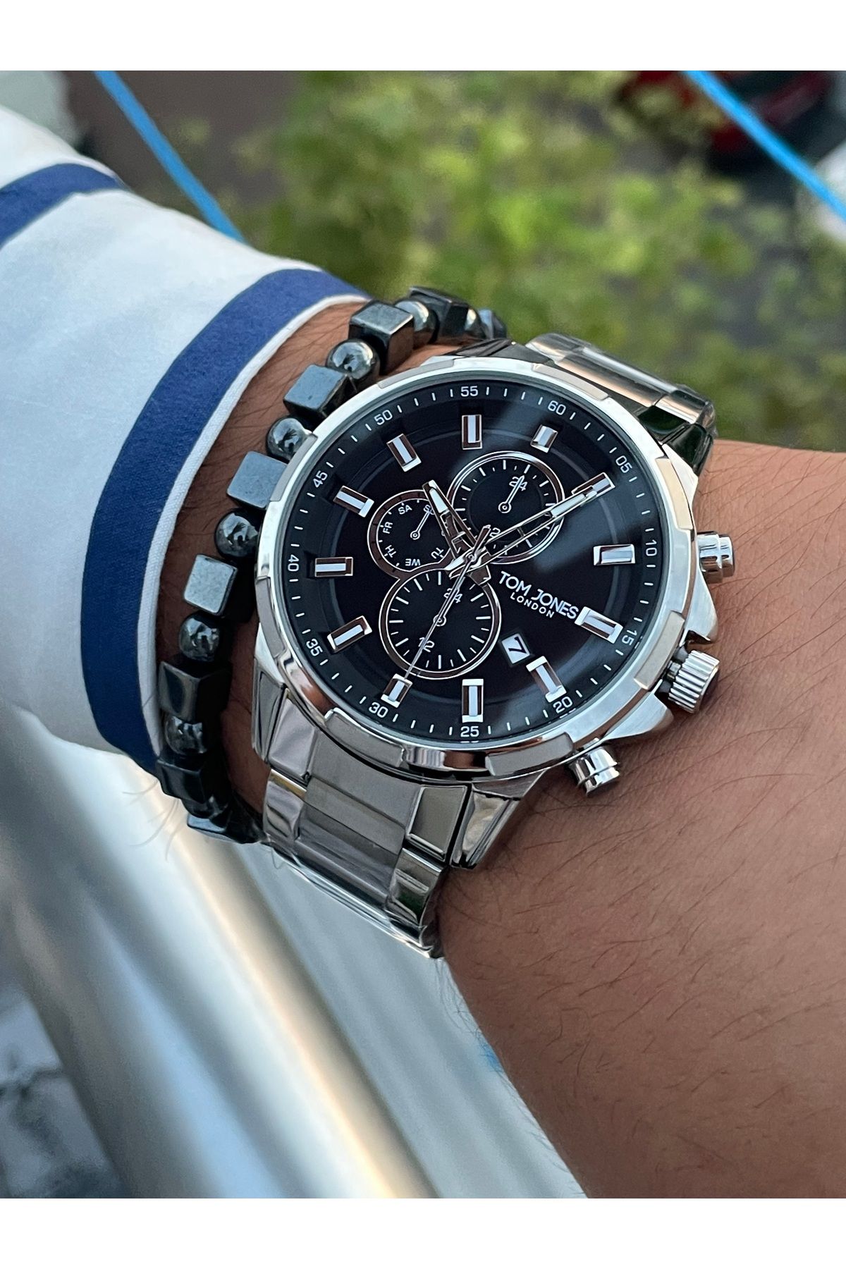 Tom Jones Çelik Erkek Spor Şık Kol Saati Bileklik Hediyeli - Fiyatı ...