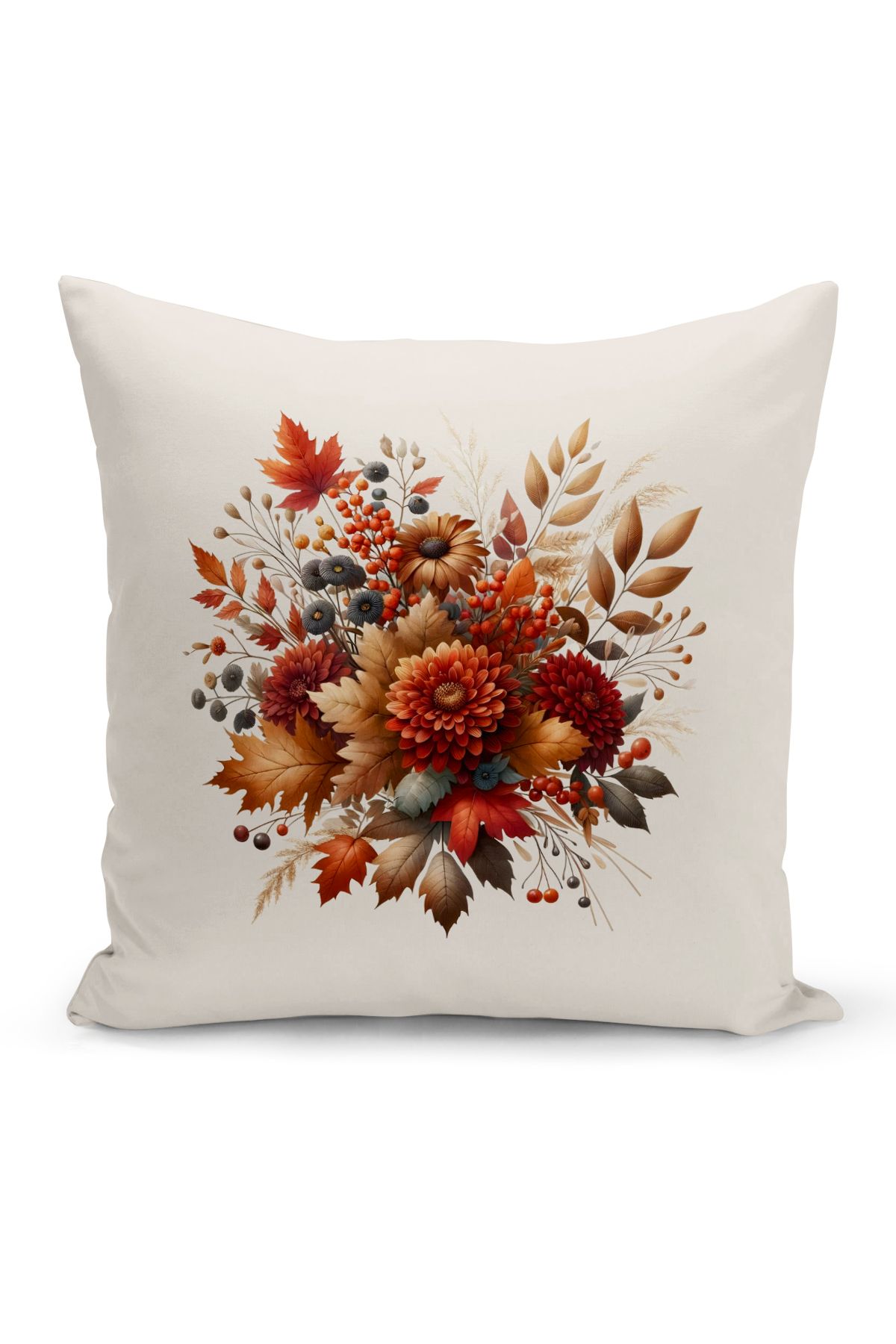 Bertille Home Sonbahar Serisi Çift Tarafı Dijital Baskılı Kırlent ...