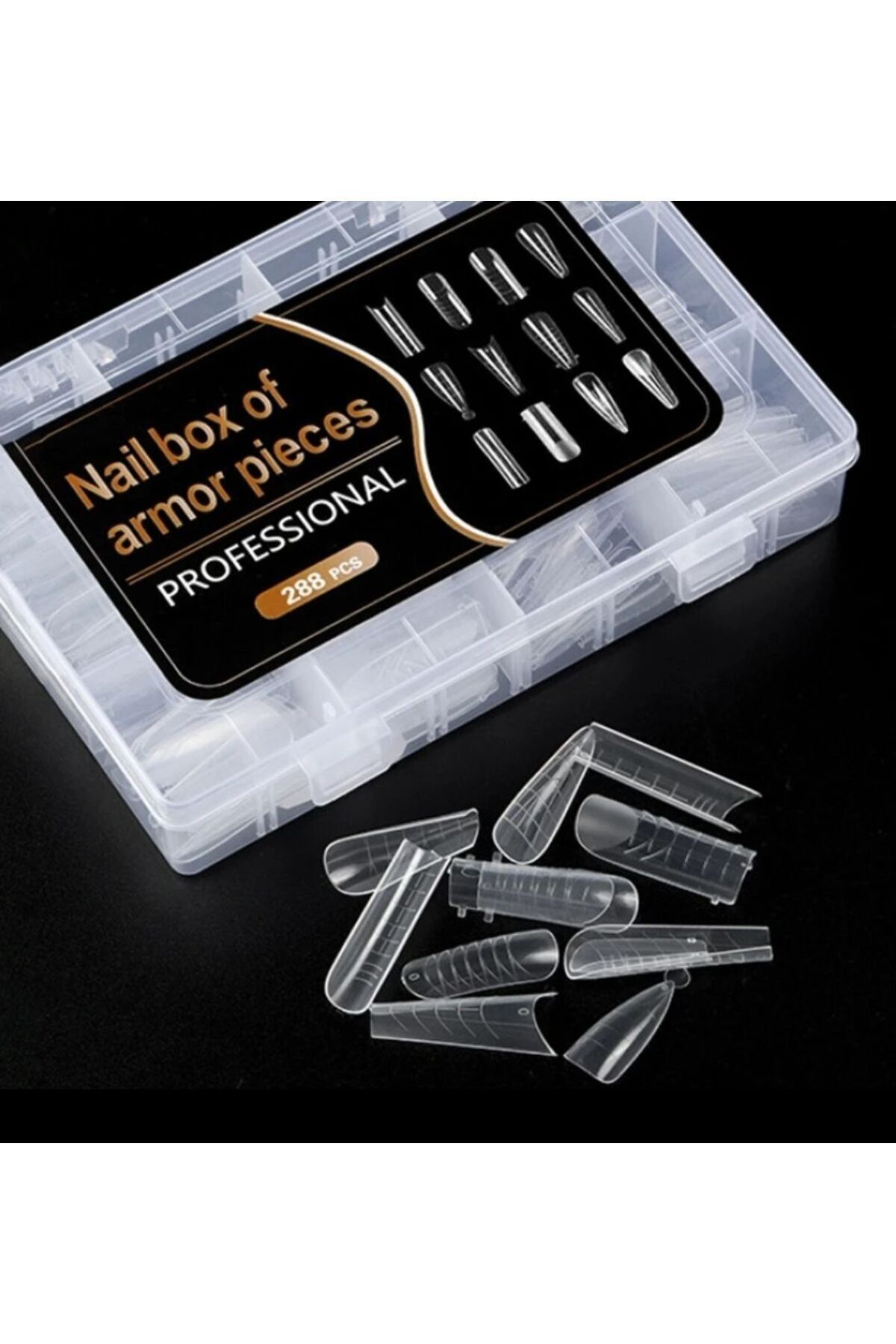 BİYUTREND 12 Farklı Protez Tipsi, 288 Adet Protez Tırnak Tipsi, Üst ...