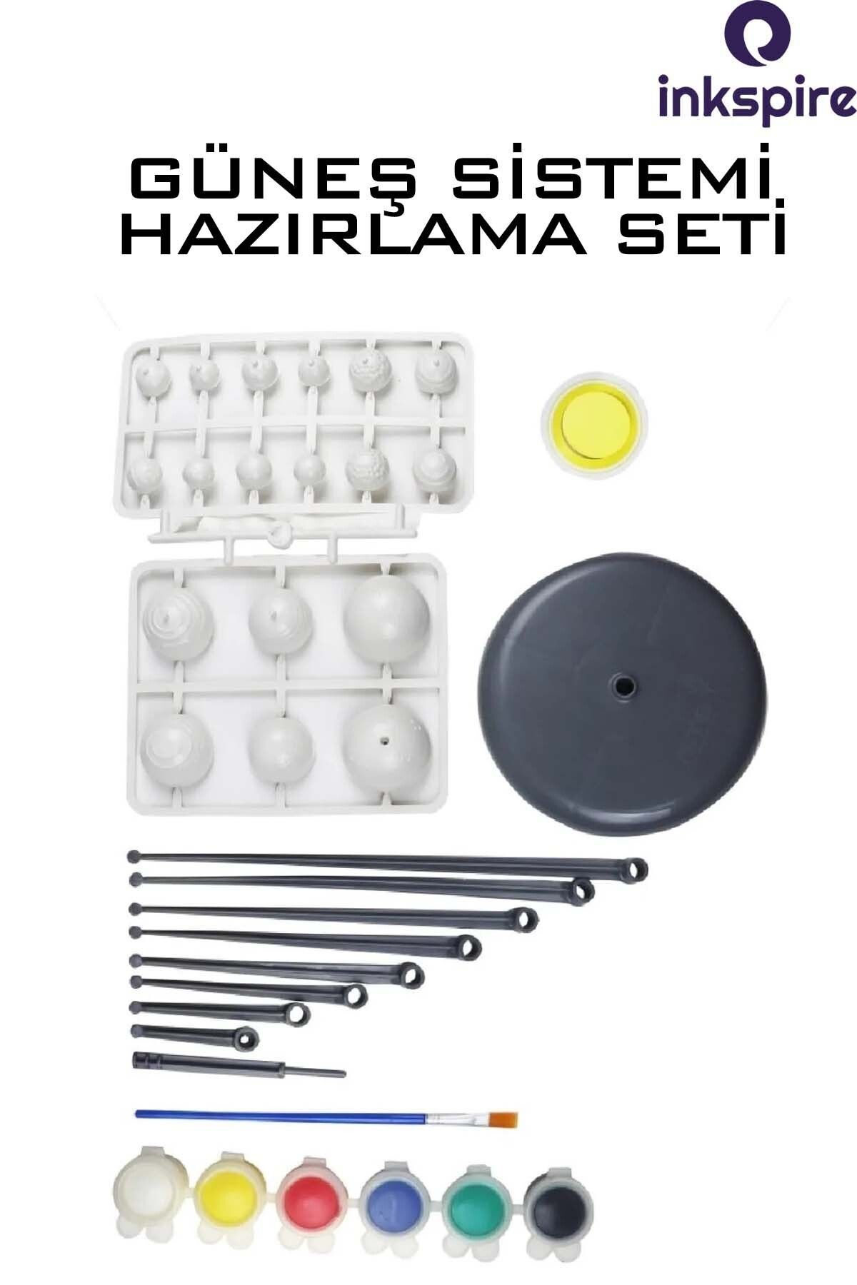 inkspire Boyanabilir Güneş Sistemi 1 Paket 9 Lu Gezegen Sistemi Maketi ...