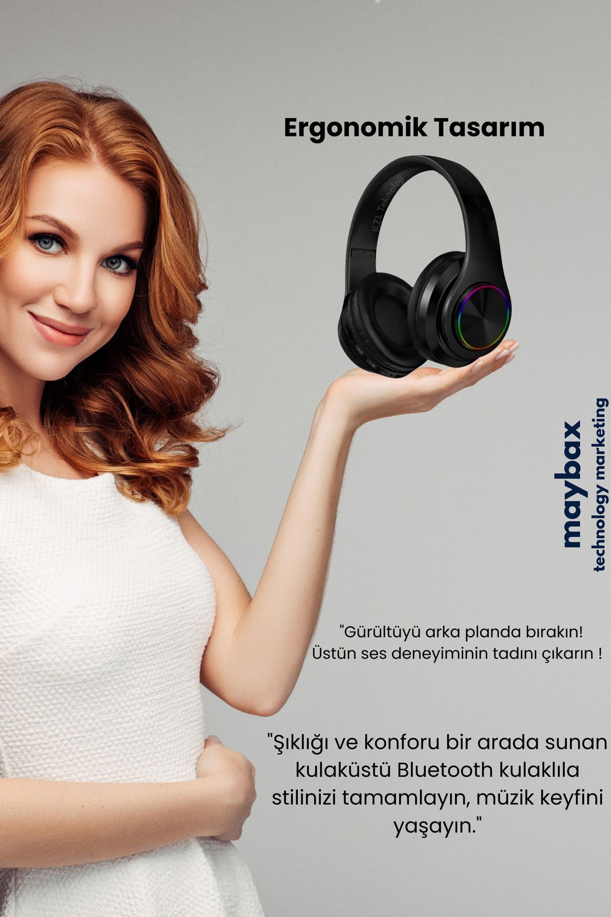 Polygold Bluetooth Kulaklık Kablosuz Stereo Kulaklık Macaron Kulaklık ...