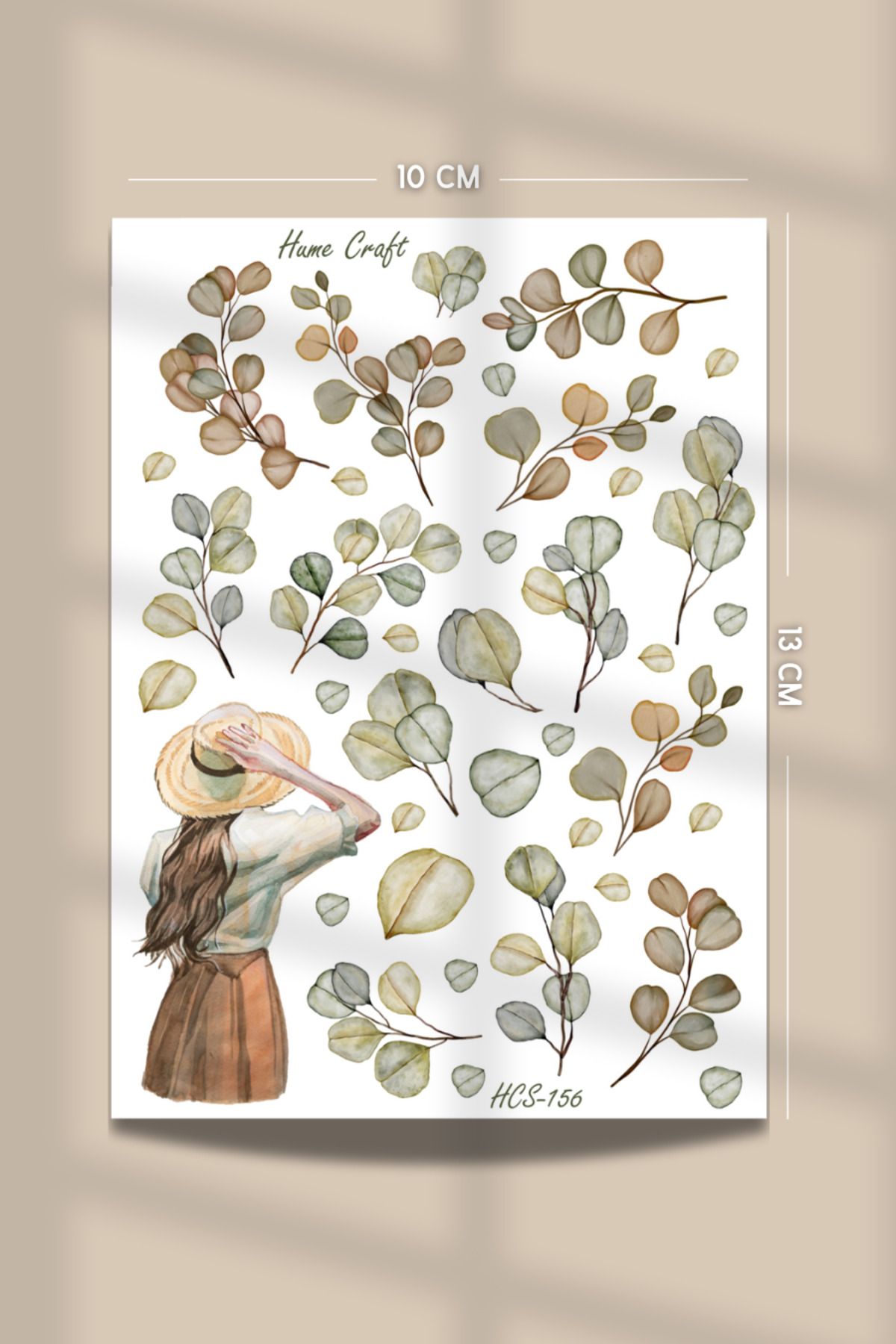 Hume Craft Sonbahar ve Yapraklar Temalı Şeffaf Sticker Seti HCS-156 ...