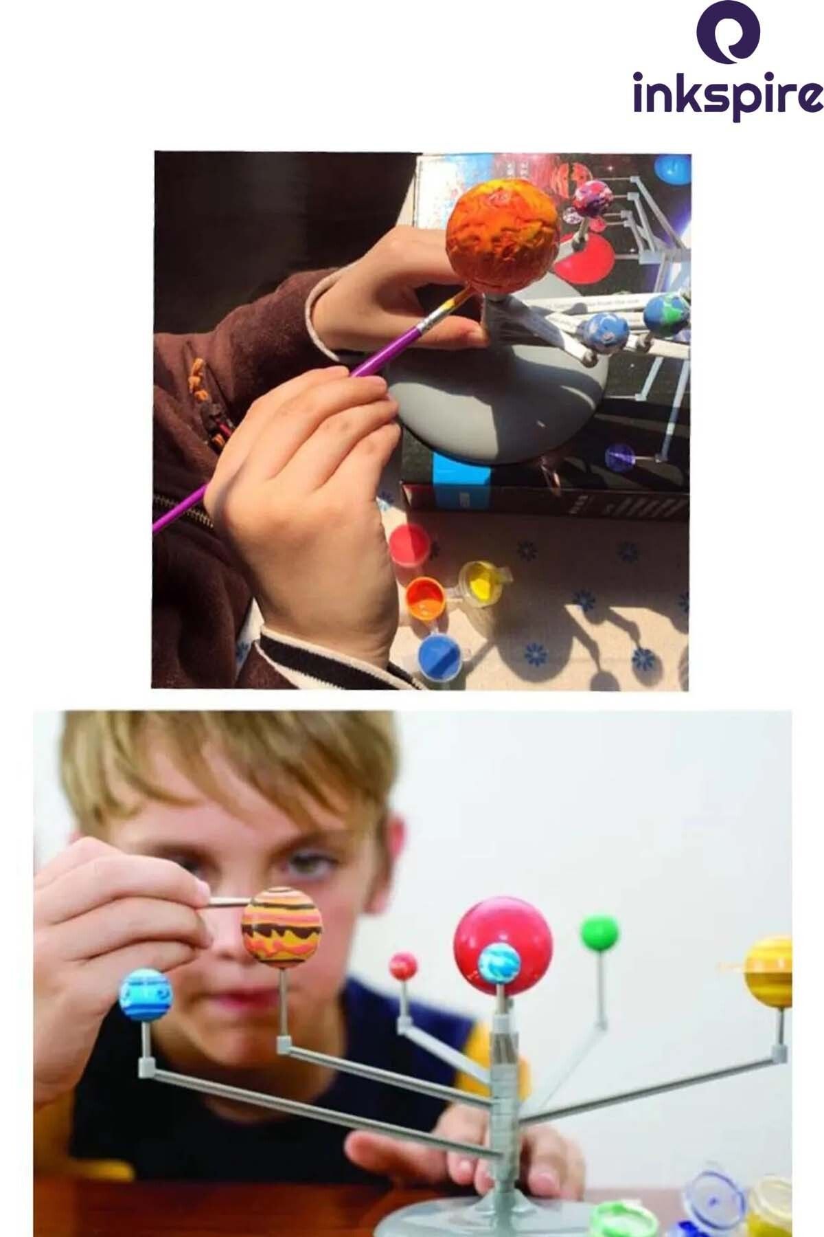 inkspire Boyanabilir Güneş Sistemi 1 Paket 9 Lu Gezegen Sistemi Maketi ...