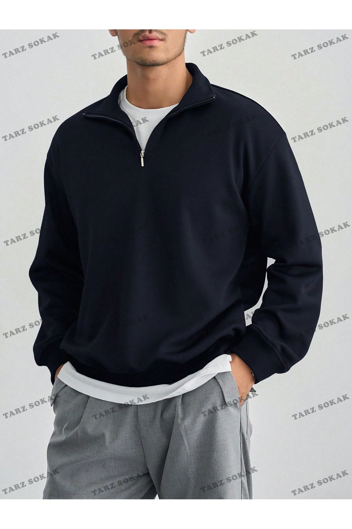 Drippy Y2K Yarım Fermuarlı Bay Sweatshirt KOD1351 Fiyatı, Yorumları ...