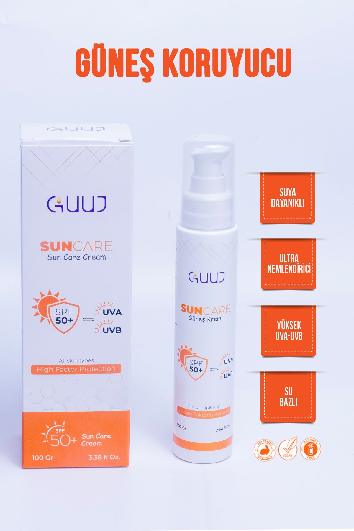 GUUJ GÜNEŞ KORUYUCU SPF 50+ Fiyatı, Yorumları - Trendyol