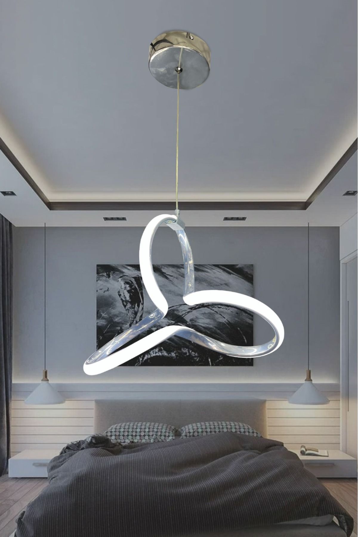 DEKORLİVE Yonca Led Krom Avize | Antre/hol Mutfak Led Avize - Fiyatı ...