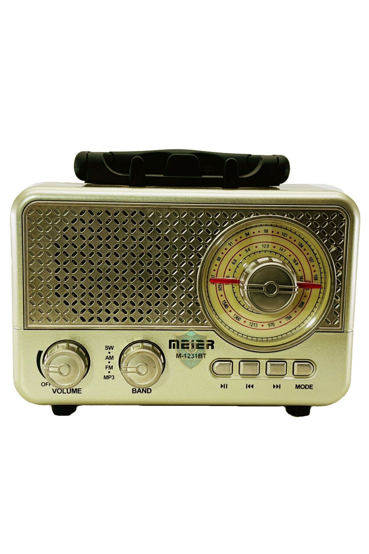 karleader Eski Görünümlü Radyo - Pilli Bluetooth'lu FM/SW/AM Kanallı ...